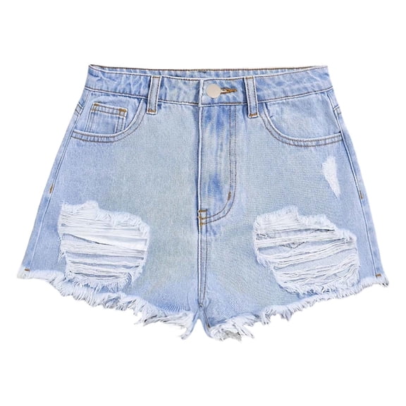 Bigetiay Girls Denim Shorts Summer Korean Style Short Pants Ages 5-13 ...
