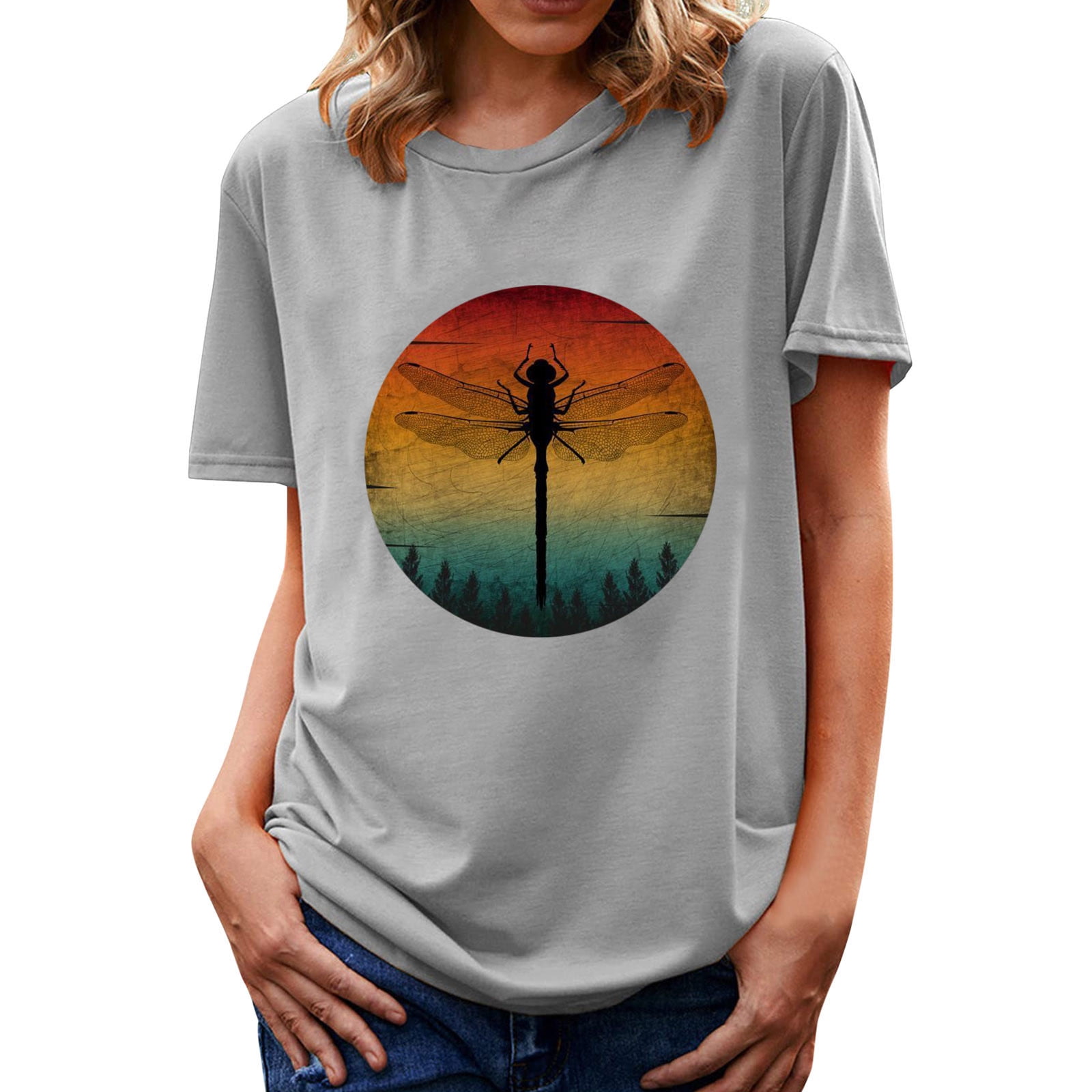 BJUTIR T Shirts For Women Graphic Tees Summer Tshirt Tops Short Sleeve ...