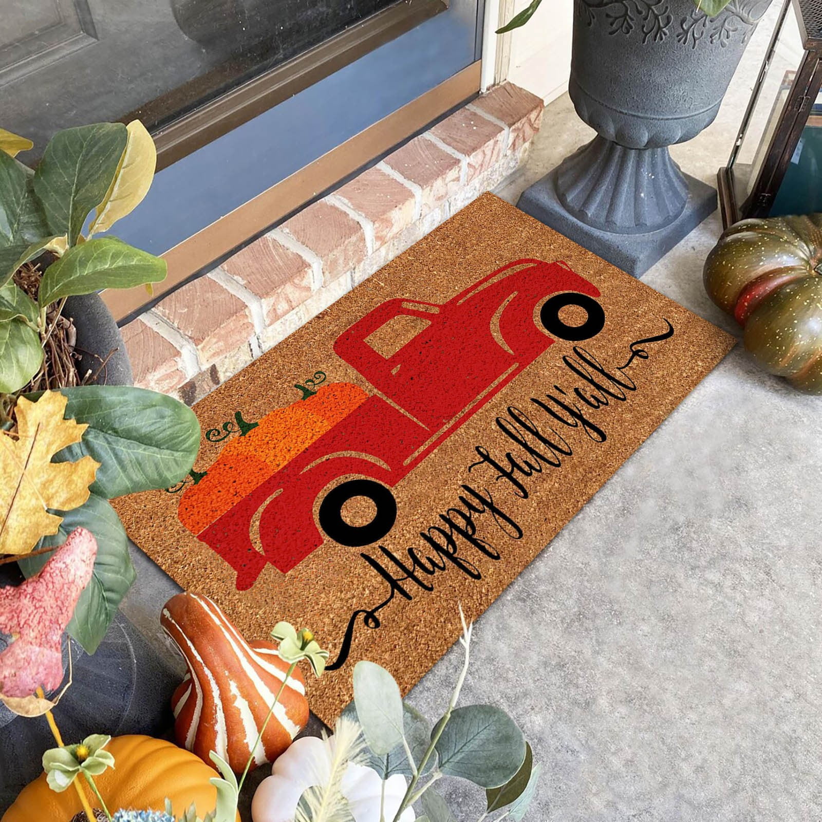 BJUTIR Thanksgiving Pumpkin Mat Holiday Mat Welcome Door Mat Pumpkin ...