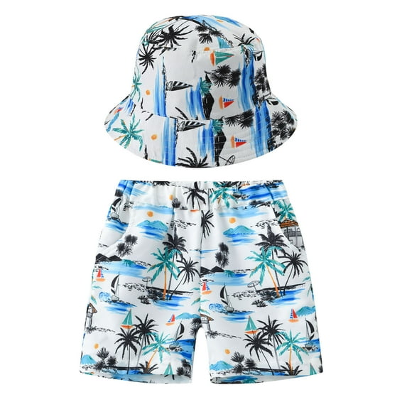 BJUTIR Toddler Boys Shorts Child Casual Floral Printing Shorts Summer ...