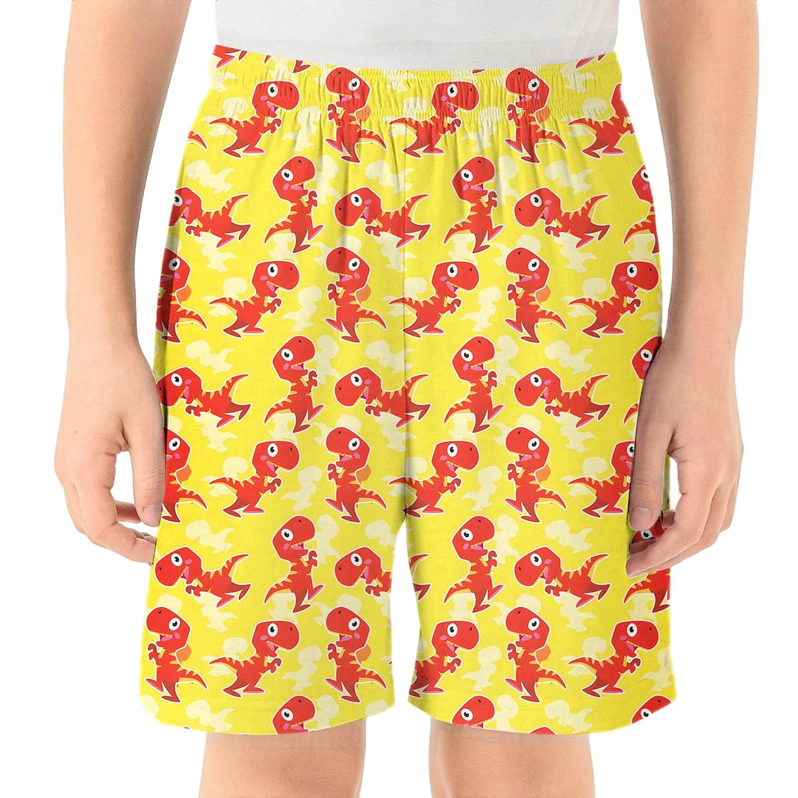 BJUTIR Toddler Boys Shorts With Dinosaur Print Comfortable Casual Kids ...