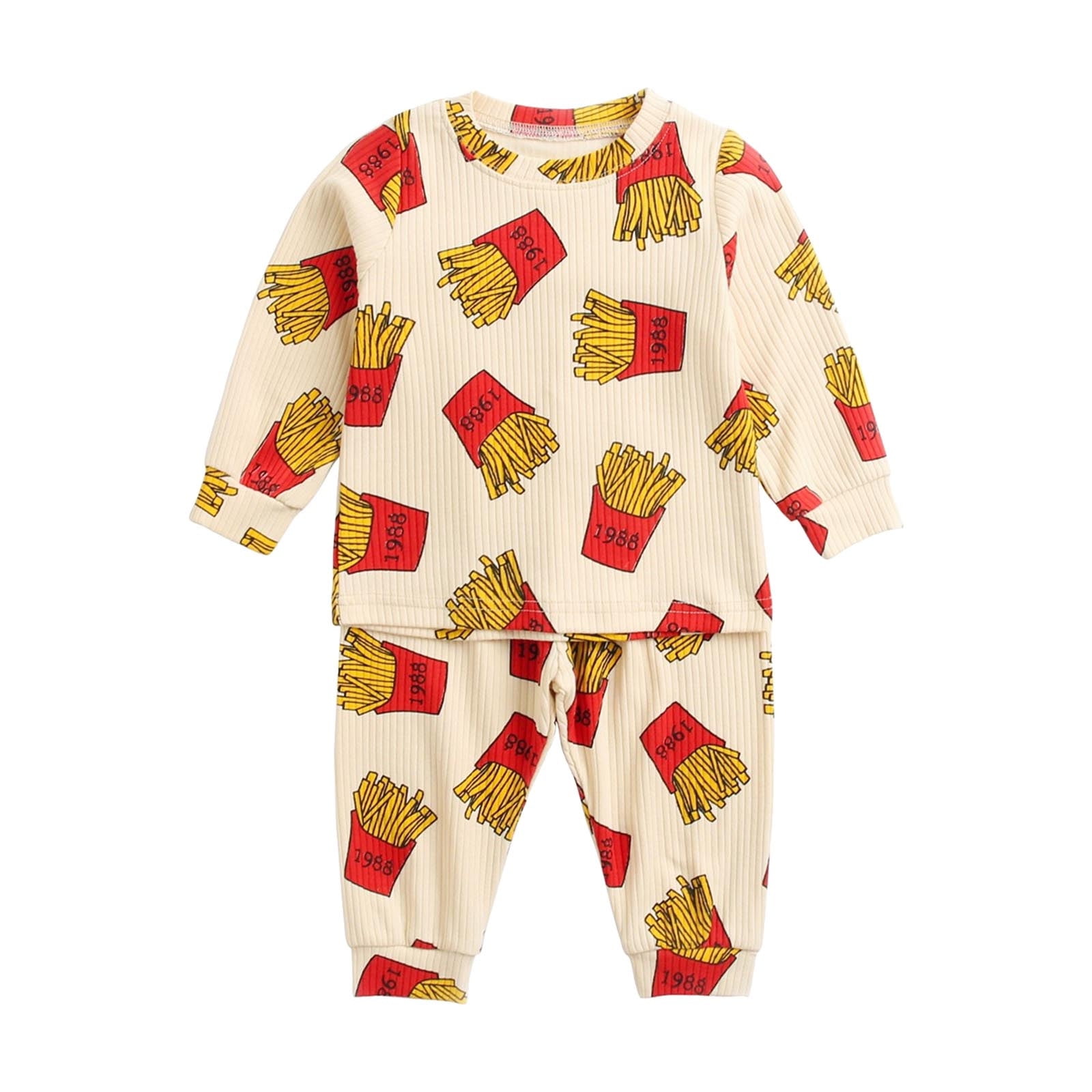 BJUTIR Toddler Kids Pajamas Children Baby Boys Girls Long Sleeve Cute ...