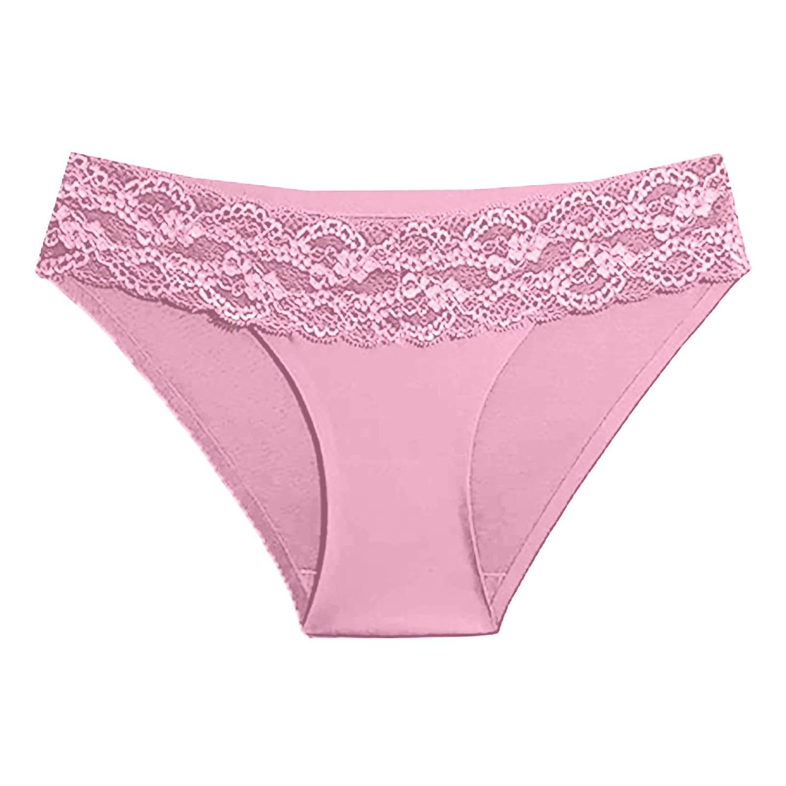 Bjutir Women Elastic Waist Panties Underwear Womens Fashion Lace Trim