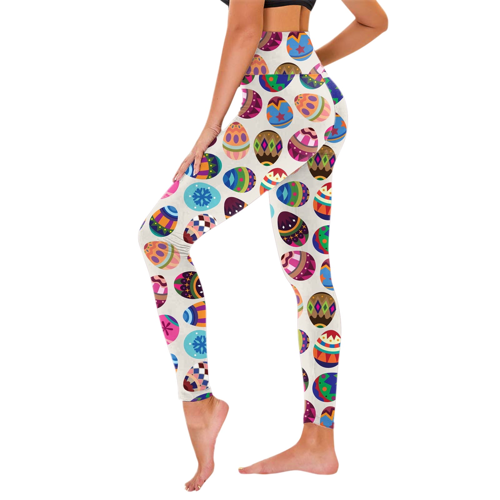 BJUTIR Women Workout Leggings Casual Printed High Waist Leggings Sports ...