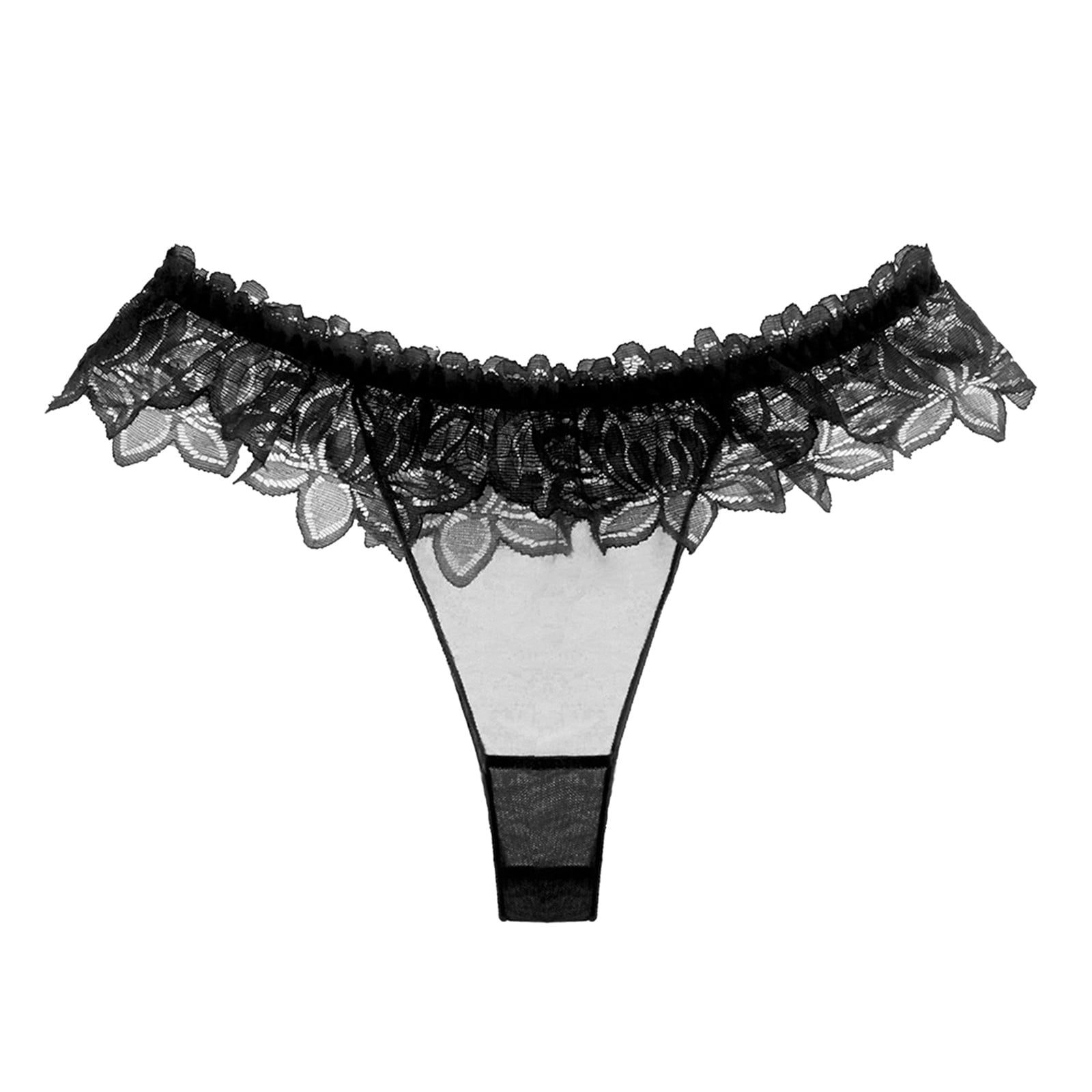 Bjutir Womens Panties Ladies Panties Lace Panties Sheer Mesh Panties Low Waist Sheer Panties