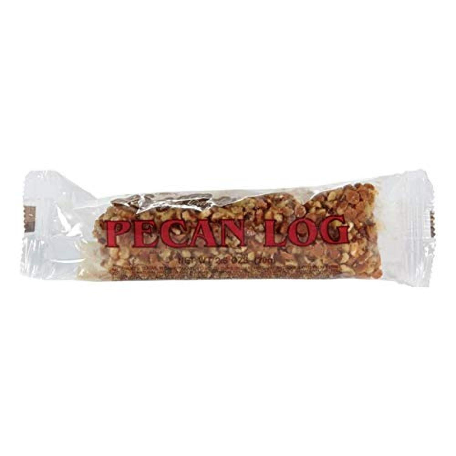 BJYF Pecan Logs Rolls Candy (12 Individually Wrapped 2.5 oz Pecan Logs ...