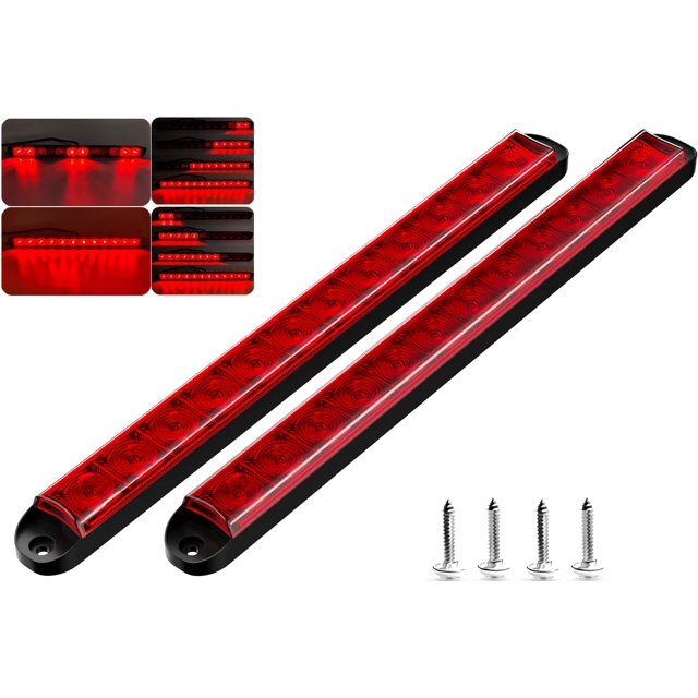 BJZ 16'' Trailer LED KEF16 Lights Bar Red Stop ID Left Right Turn ...