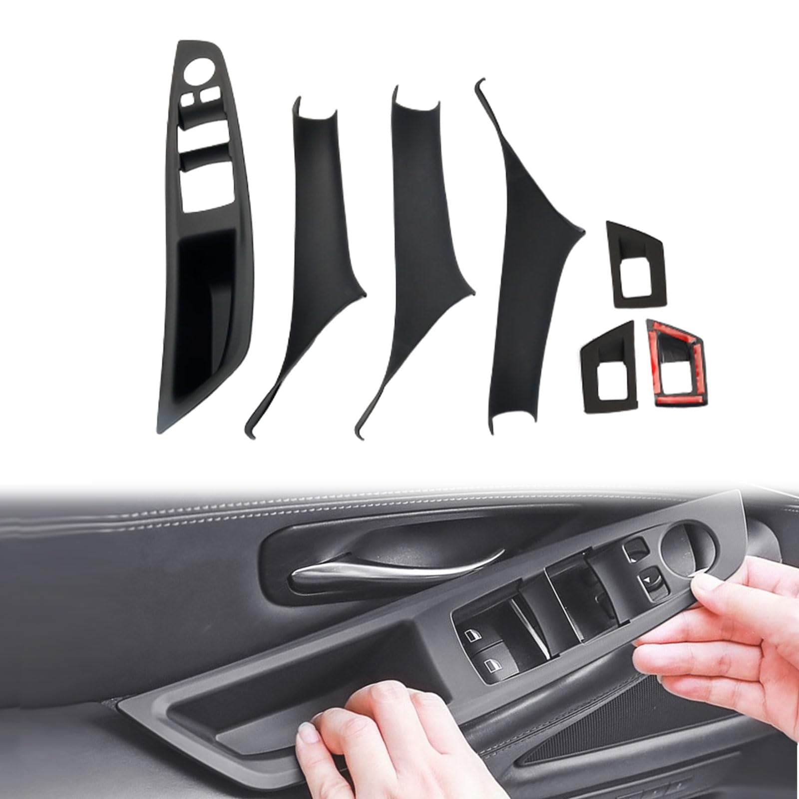 BJchiwu No-Remove Door Handle RRF12 Set Driver Window Panel Left Side ...