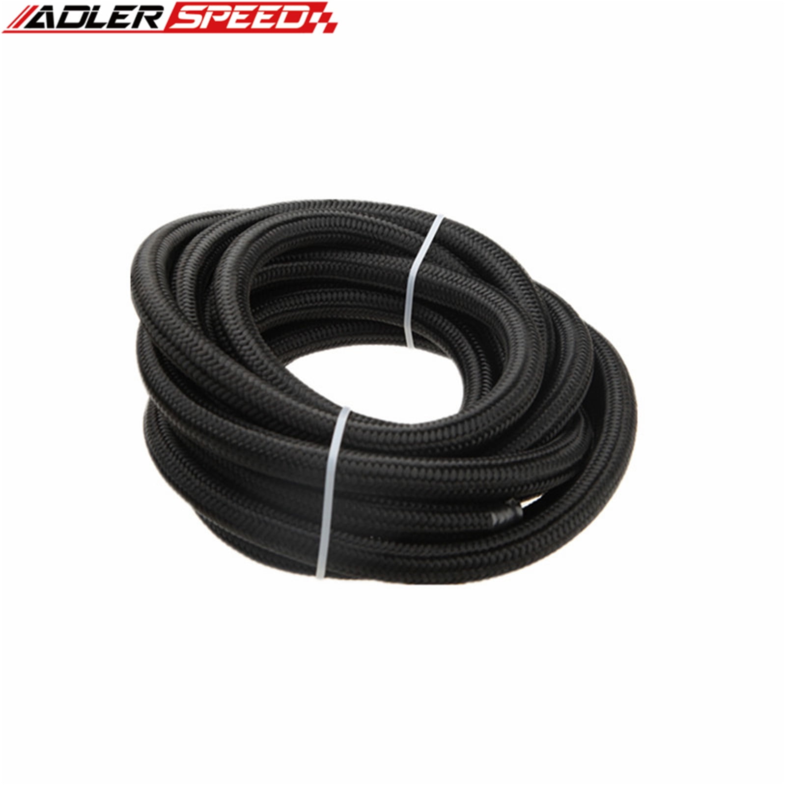 BK 10 FT AN6-Stainless Steel Inside Braided Nylon Fuel Hose, Oil Gas ...