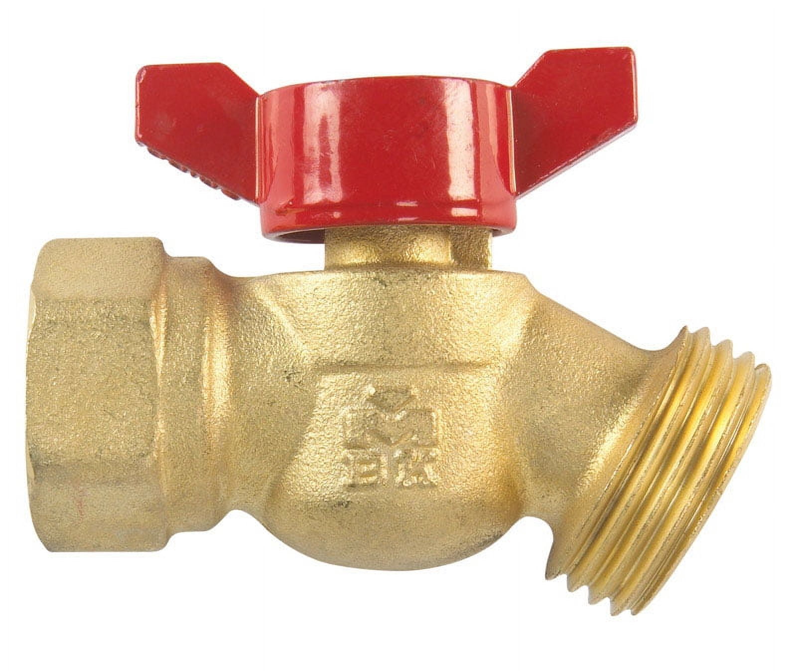 Mueller Streamline Brass Hose Bibb, 3/4 In. FIP, Durable Outdoor Valve ...