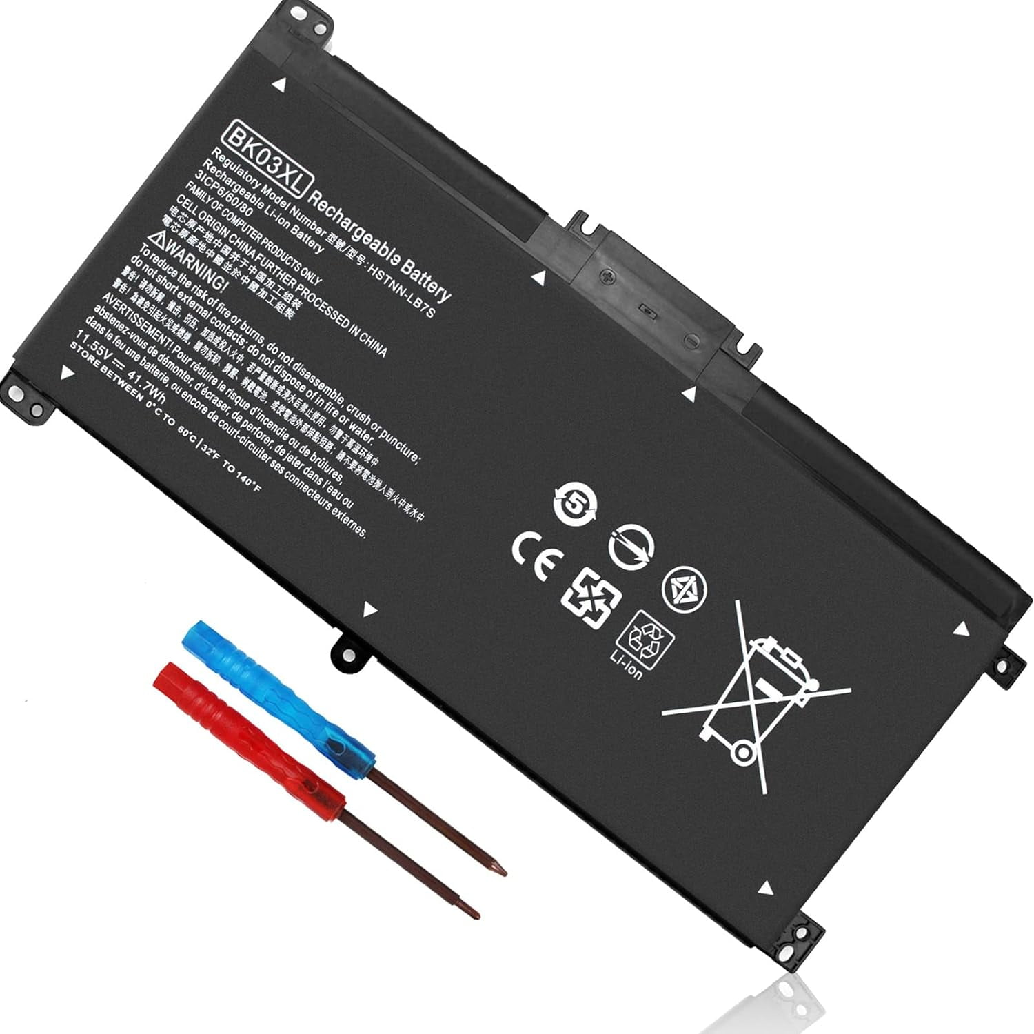 BK03XL 916811-855 y for HP Pavilion X360 Convertible 14-ba0xx 14-ba2xx ...