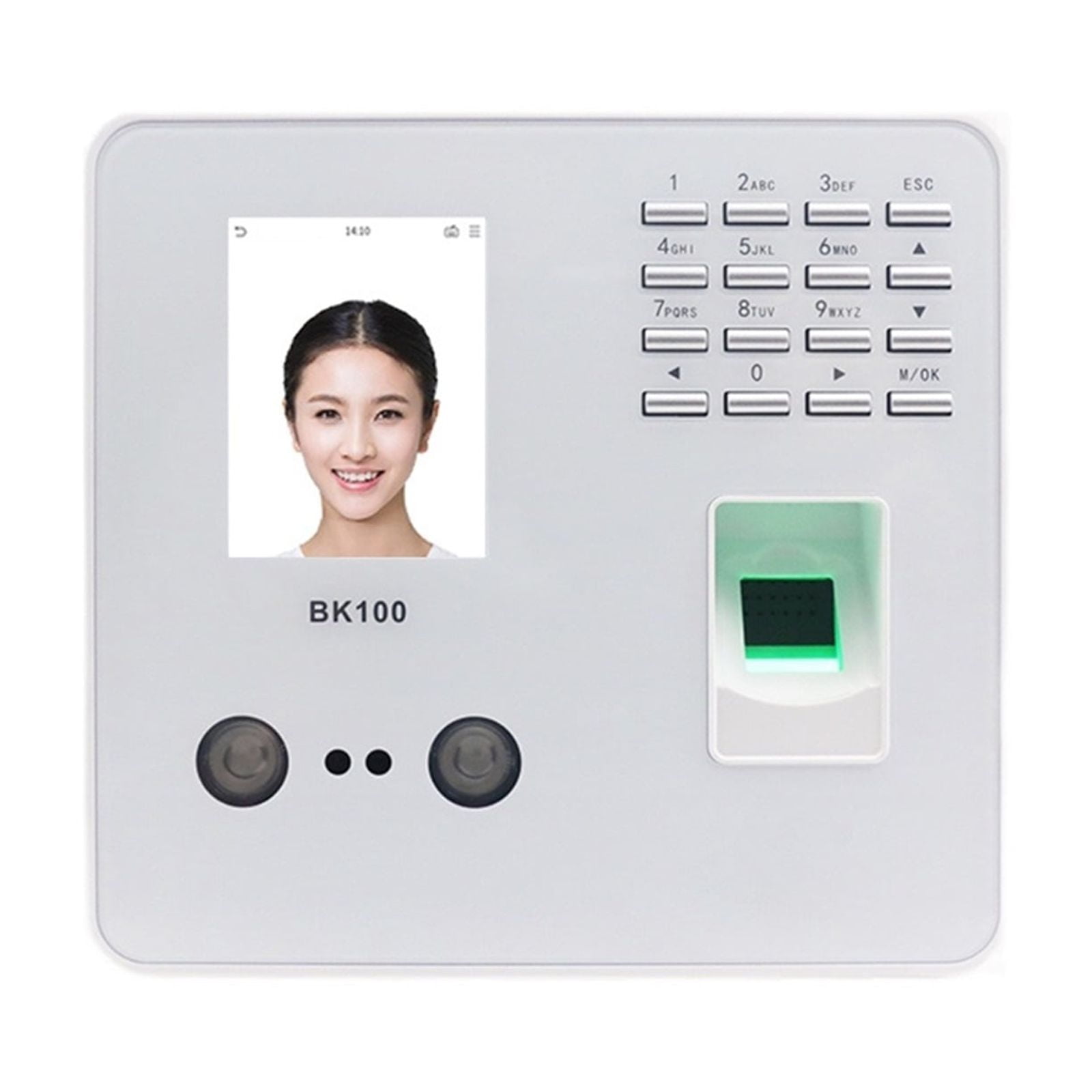 BK100 /IP Biometric Fingerprint Face Recognition Employee Time ...