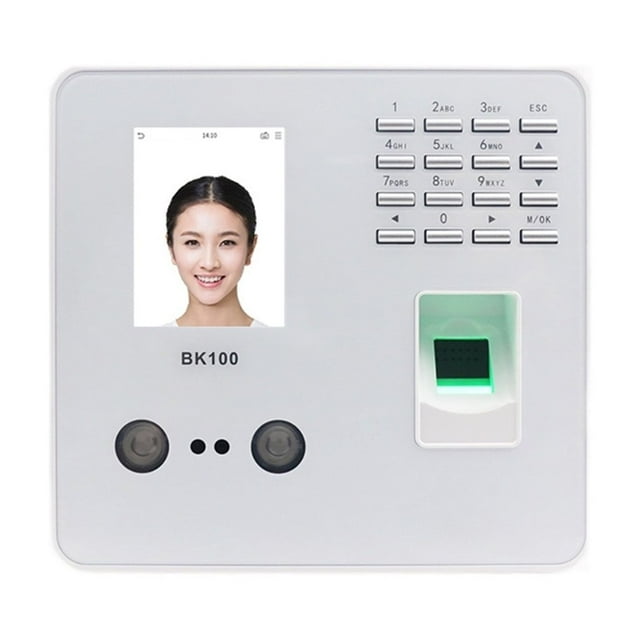 BK100 /IP Biometric Fingerprint Face Recognition Employee Time Attendance Machine With keyboard ...
