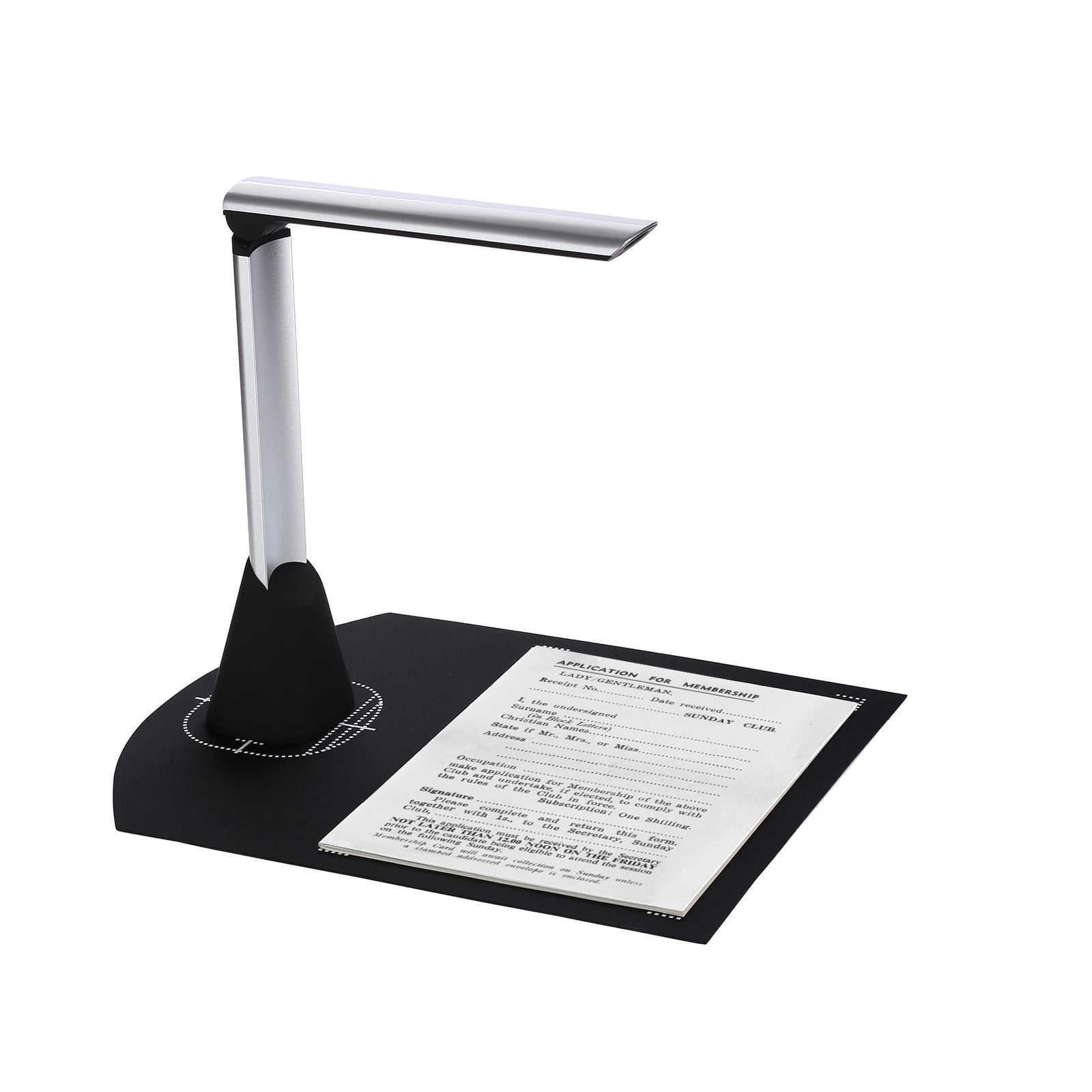 BK34 Document Camera Scanner 5 MP HD Camera A4 Capture Size LED Book Scanner For Classroom ...