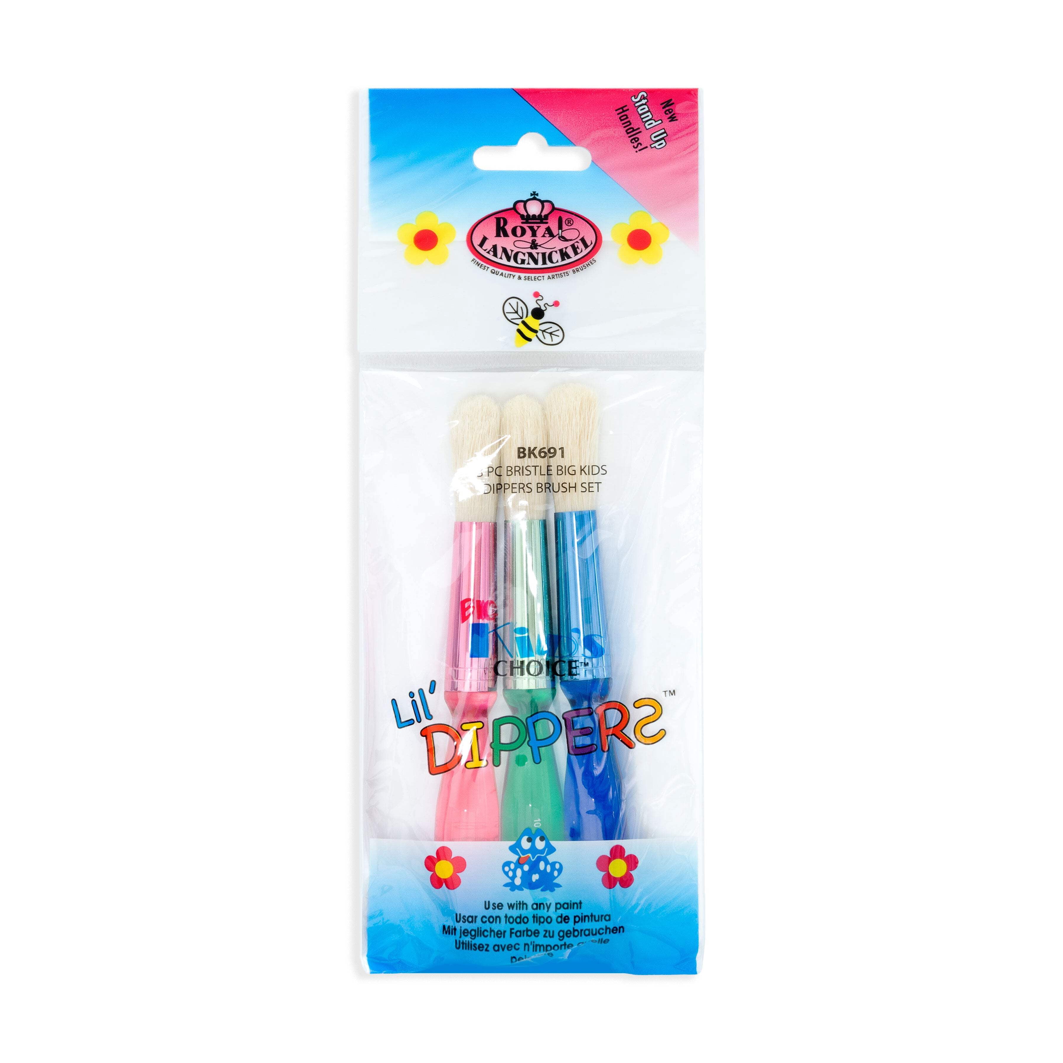 BK691 | Big Kid's Choice™ 3pc Bristle Lil' Dippers™ Brush Set - Walmart.com