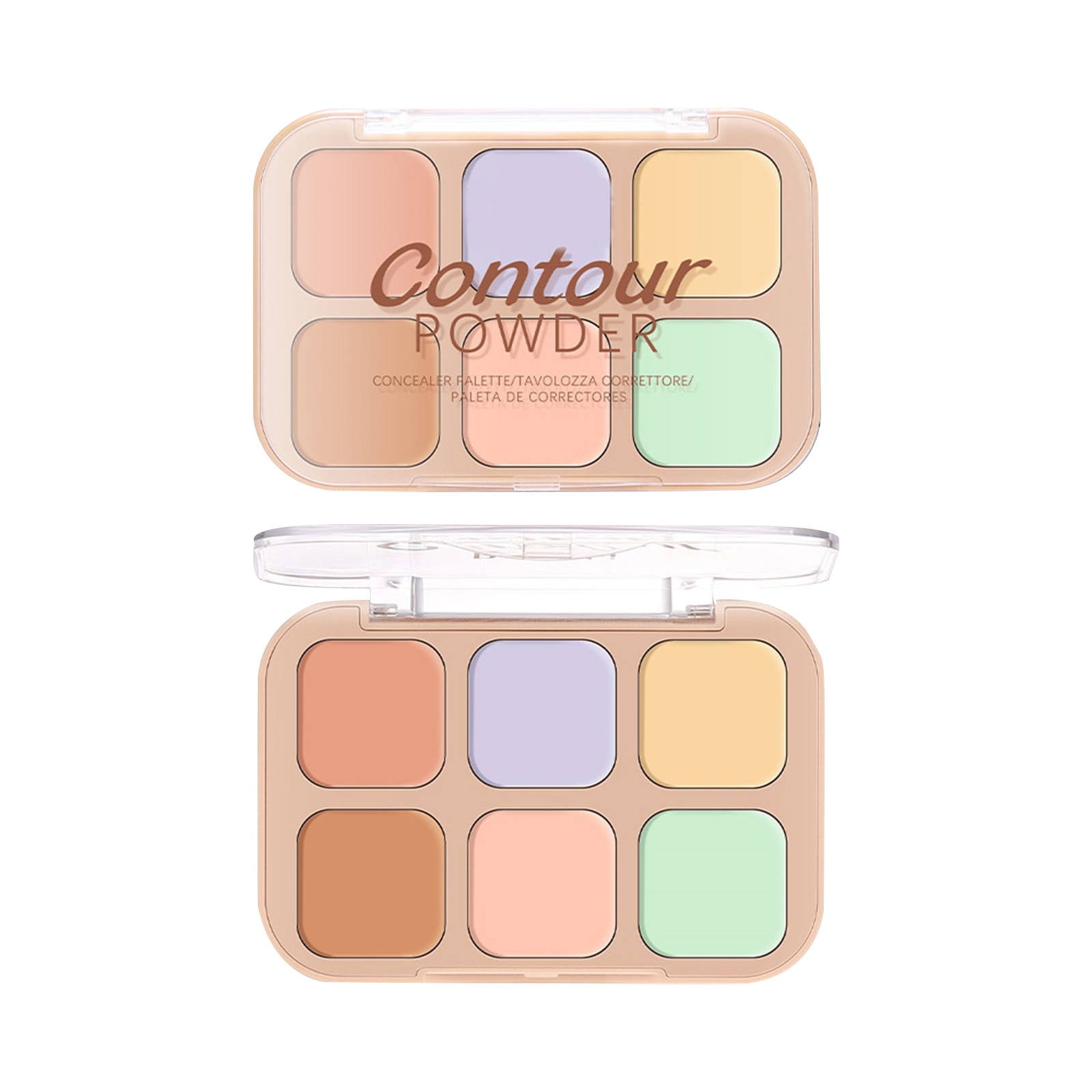 BKBP 6 Colors Conceal Correct Cream Contour Makeup Palette for Mature ...