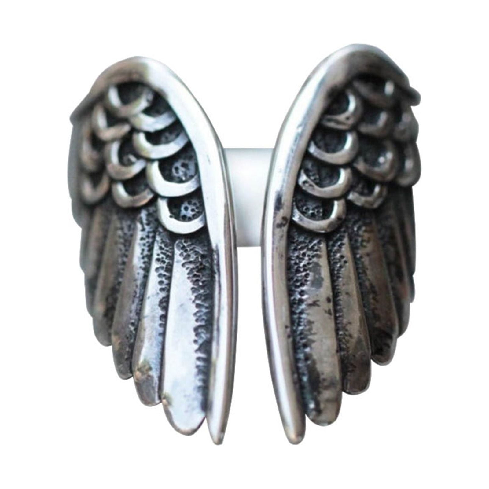 BKBP Angel Wings Ring Open Ring Wing Ring Vintage Angel Black Trend ...