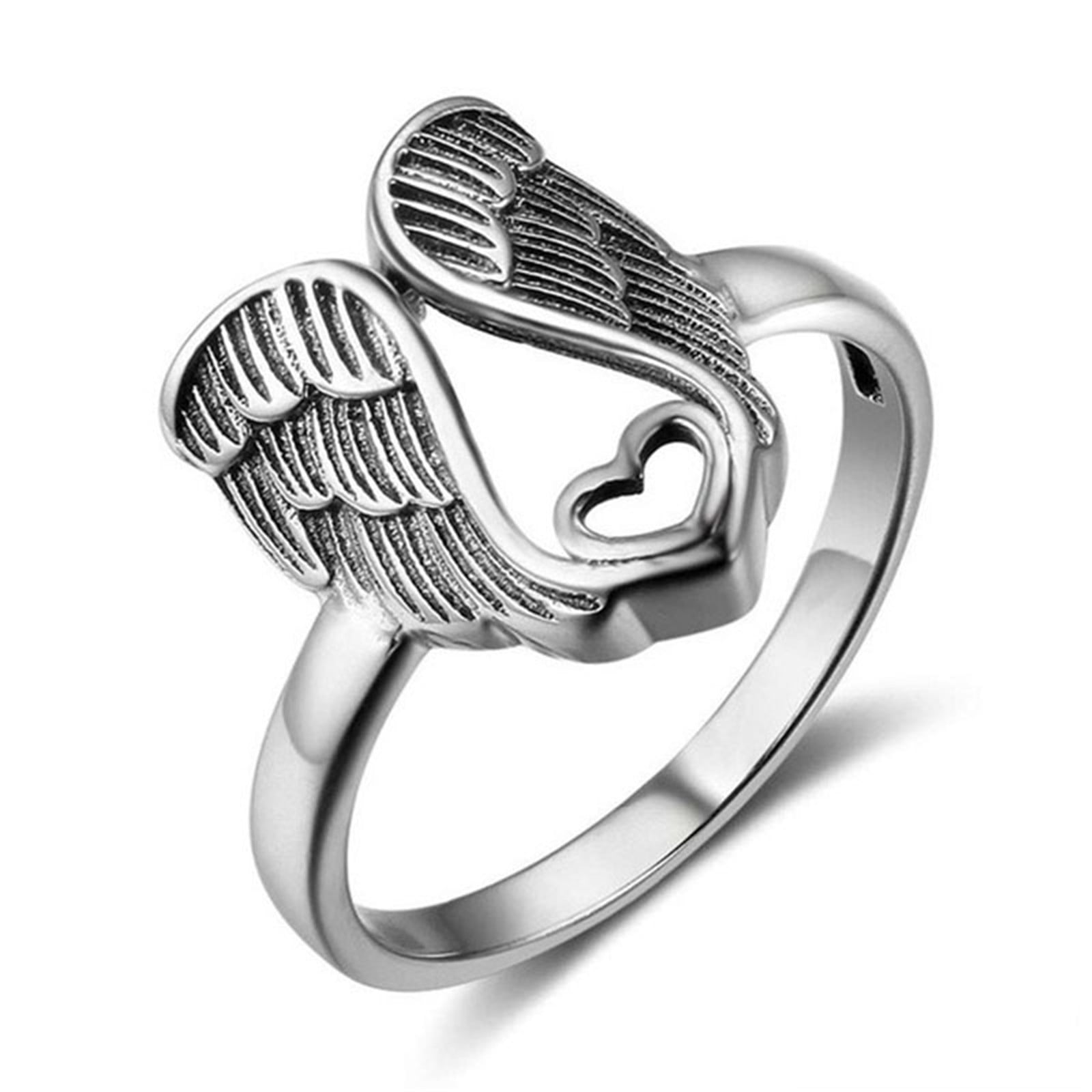 BKBP Angel Wings Vintage Wings Ring Ring Shape Wing Ring Vintage Wing ...