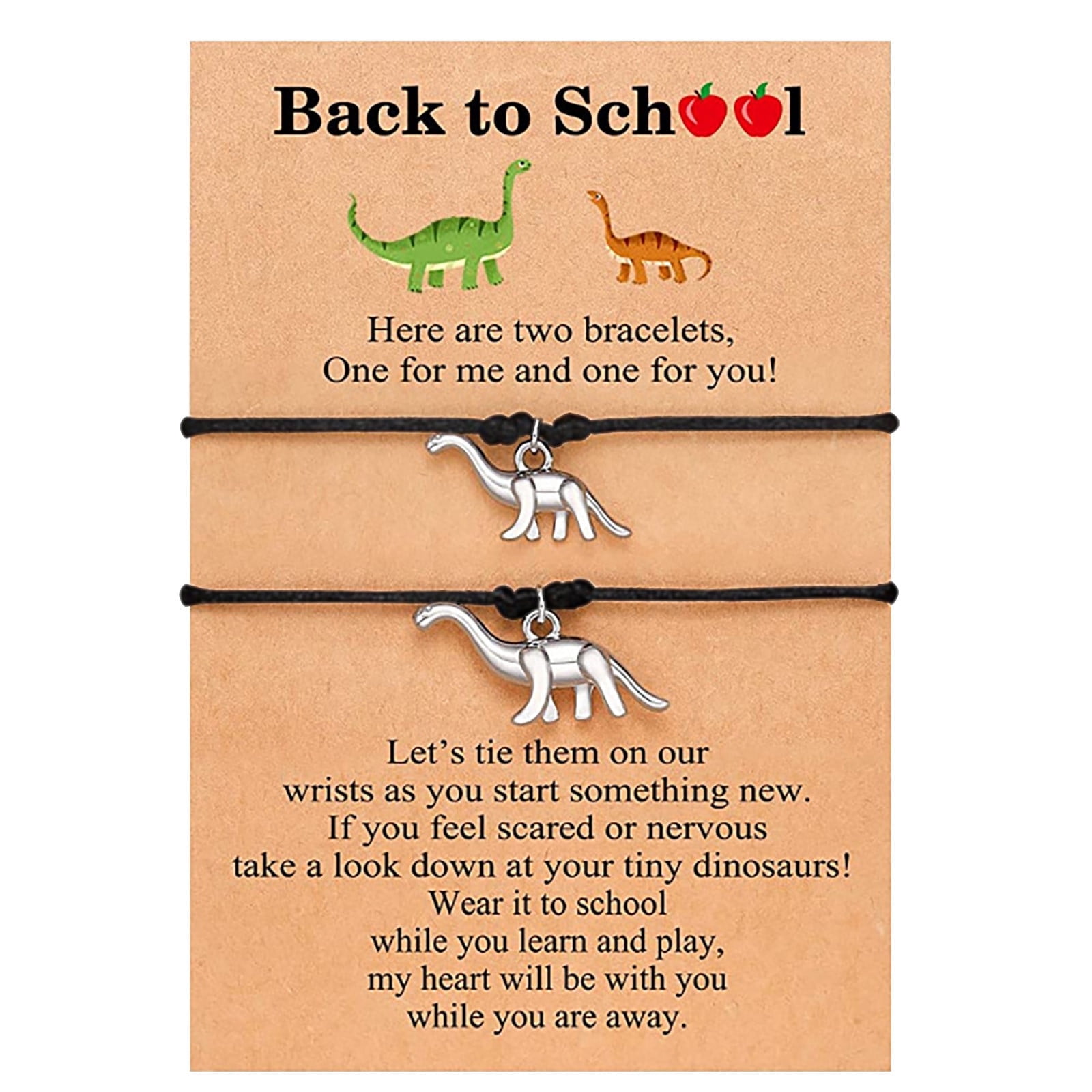 BKBP Back To School Gifts Mother Daughter Bracelet Set for 3 First Day ...