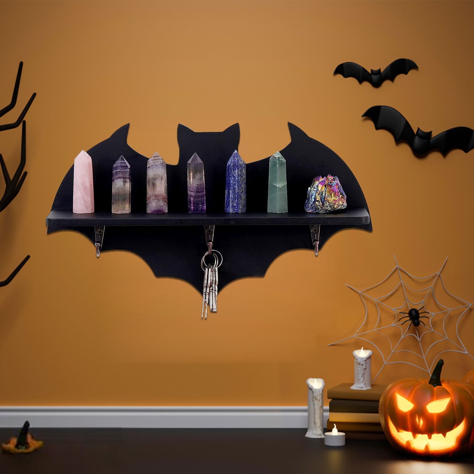 BKBP Bat Shelf Coffin Shelf Shelf Floating Shelves Goth Decor Bat Shelf ...