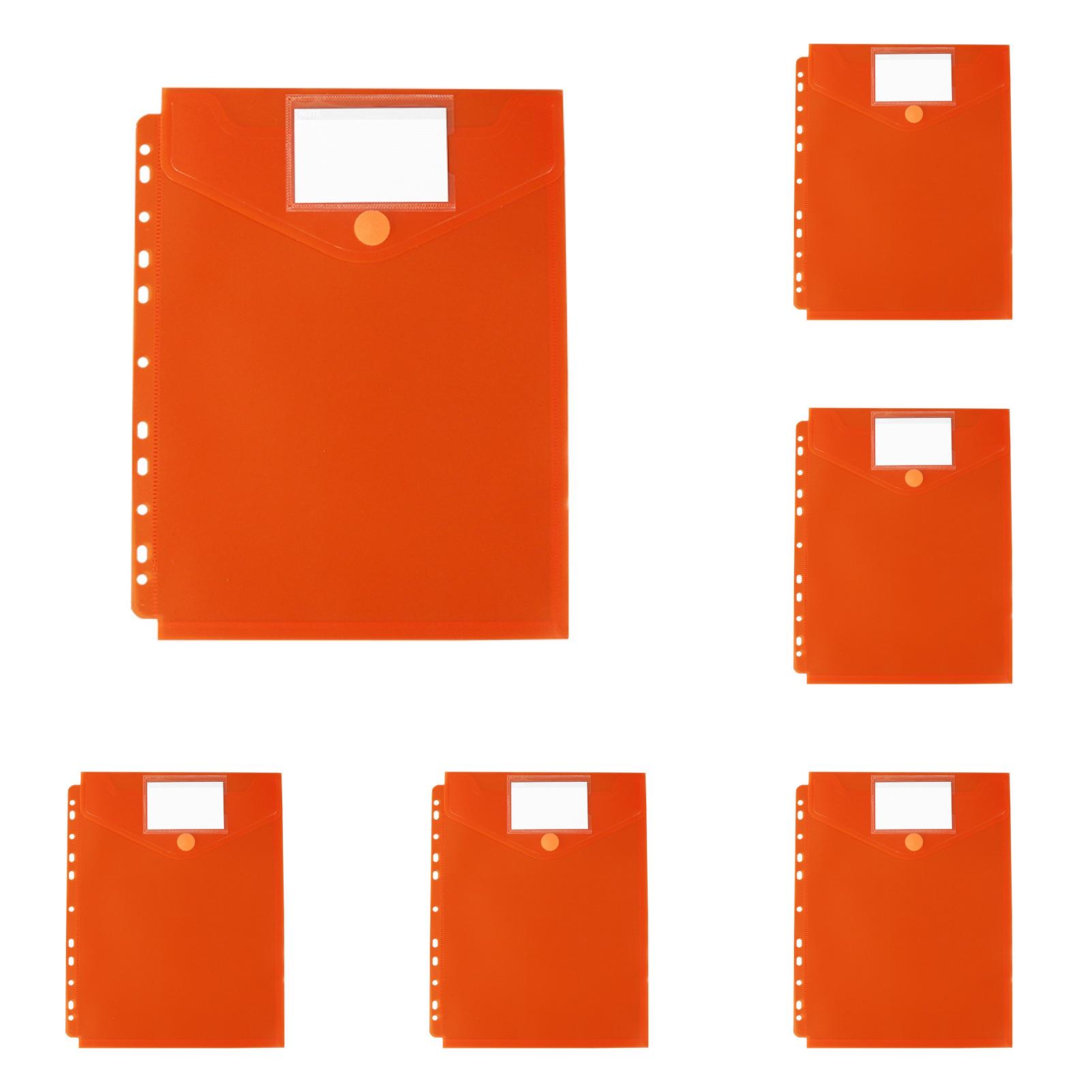 BKBP Binder Pocket, Binder Organizer, 11 Holes Clear Poly Binder ...