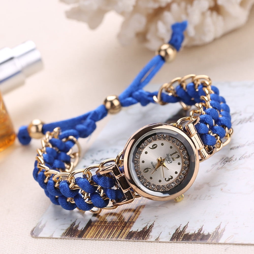 BKBP Braided Rope Ladies Watch Analog Rope Watch Knitting Wrist Quartz ...