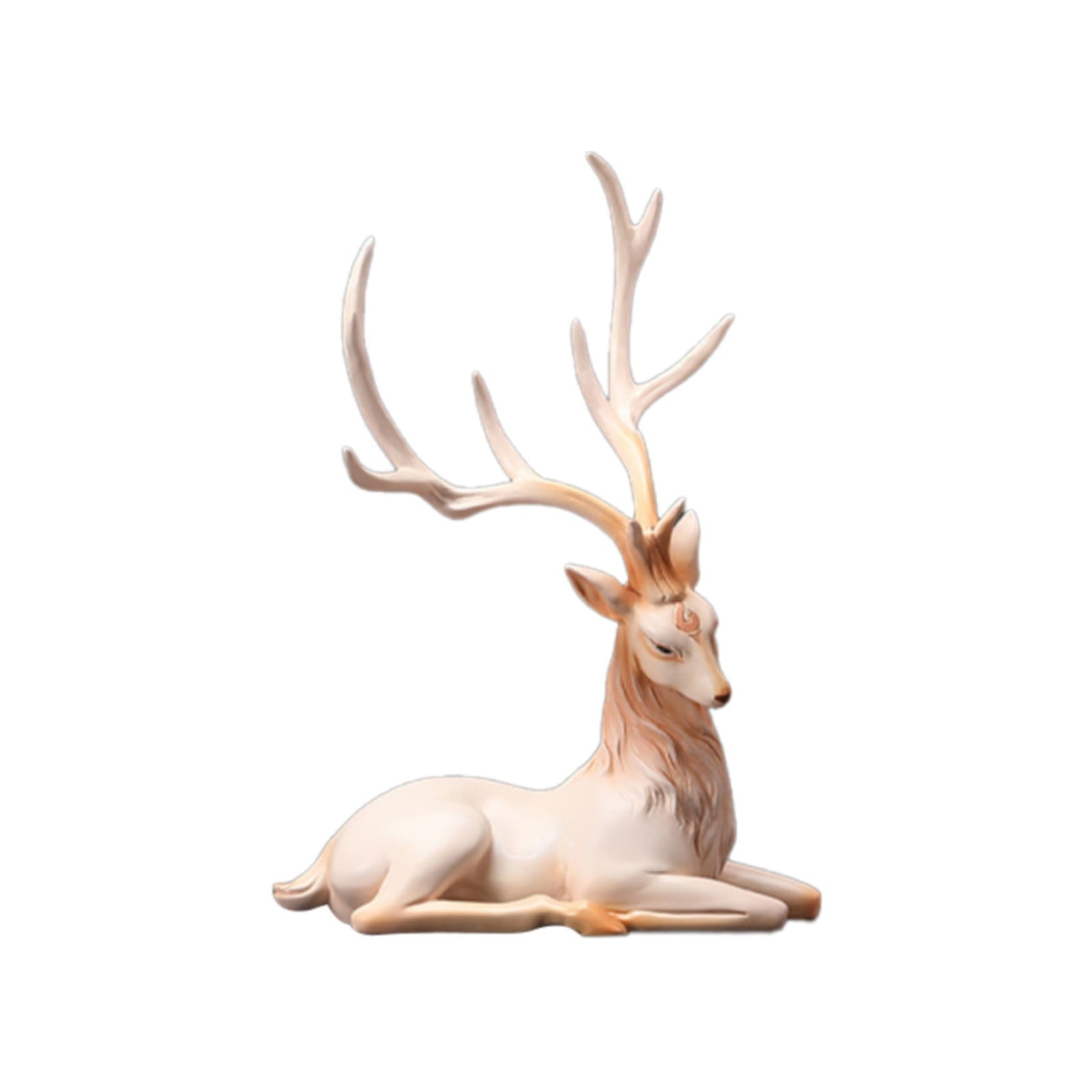 BKBP Christmas Reindeer Sculpture, Resin Deer Christmas Decoration ...