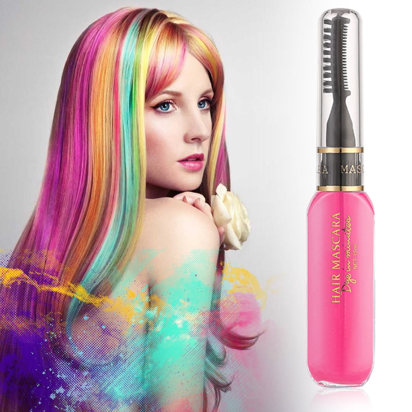 BKBP Colored Temporary Hair Mascara Non-toxic Instantly Hair Color Dye ...