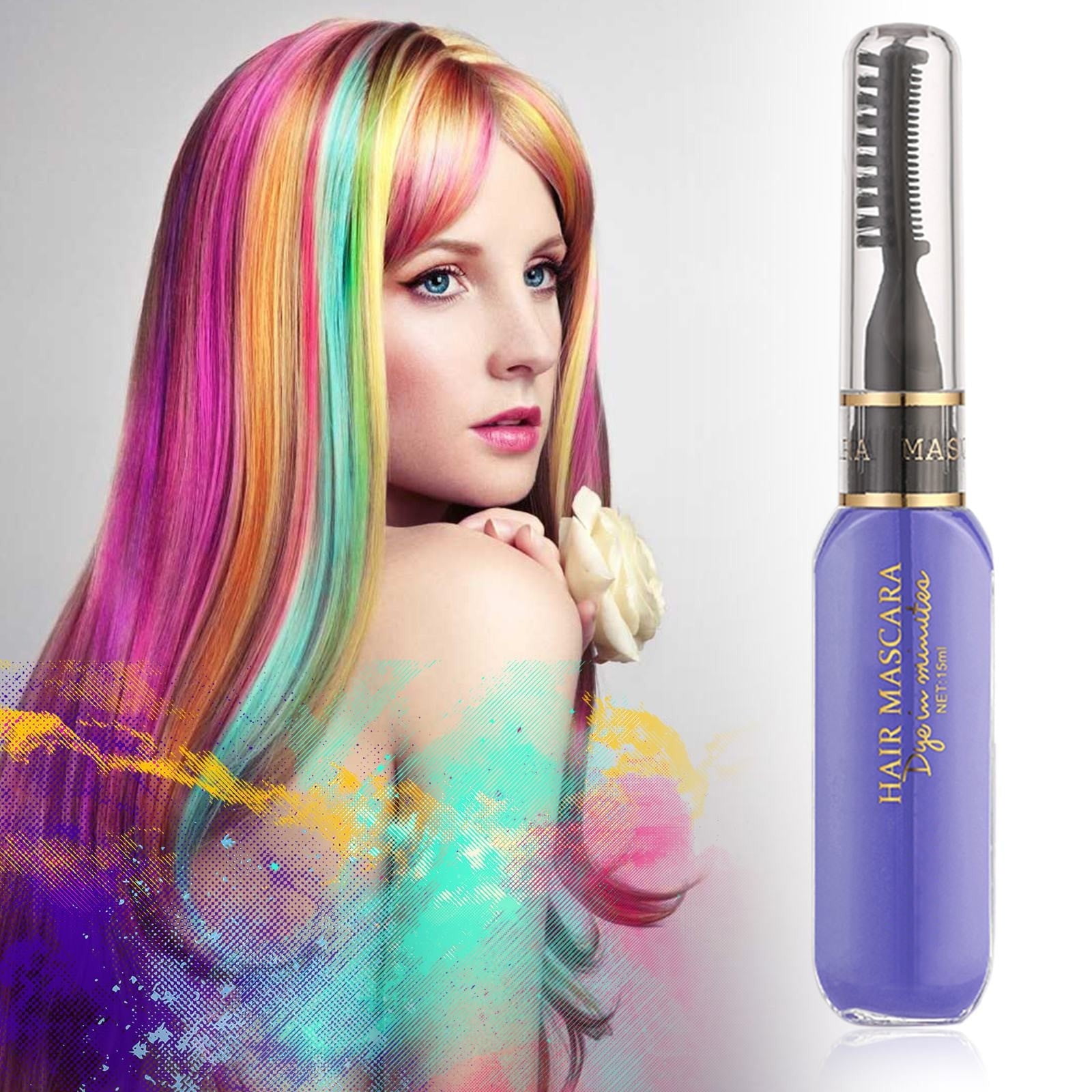 BKBP Colored Temporary Hair Mascara Non-toxic Instantly Hair Color Dye ...