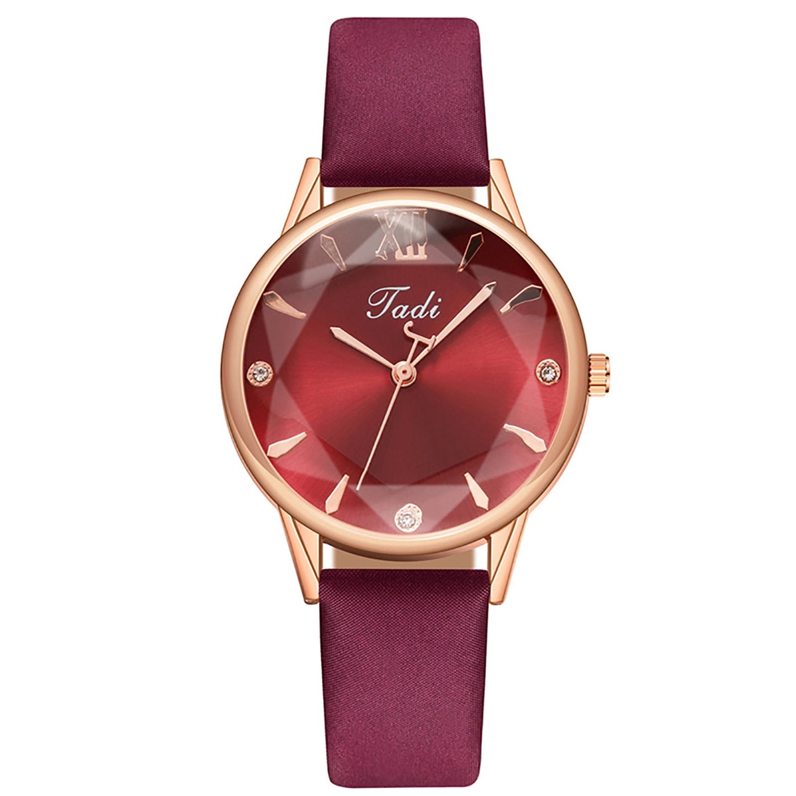 BKBP Diamond Leather Belt Watch Women Watch Ladies Leather Band Quartz ...