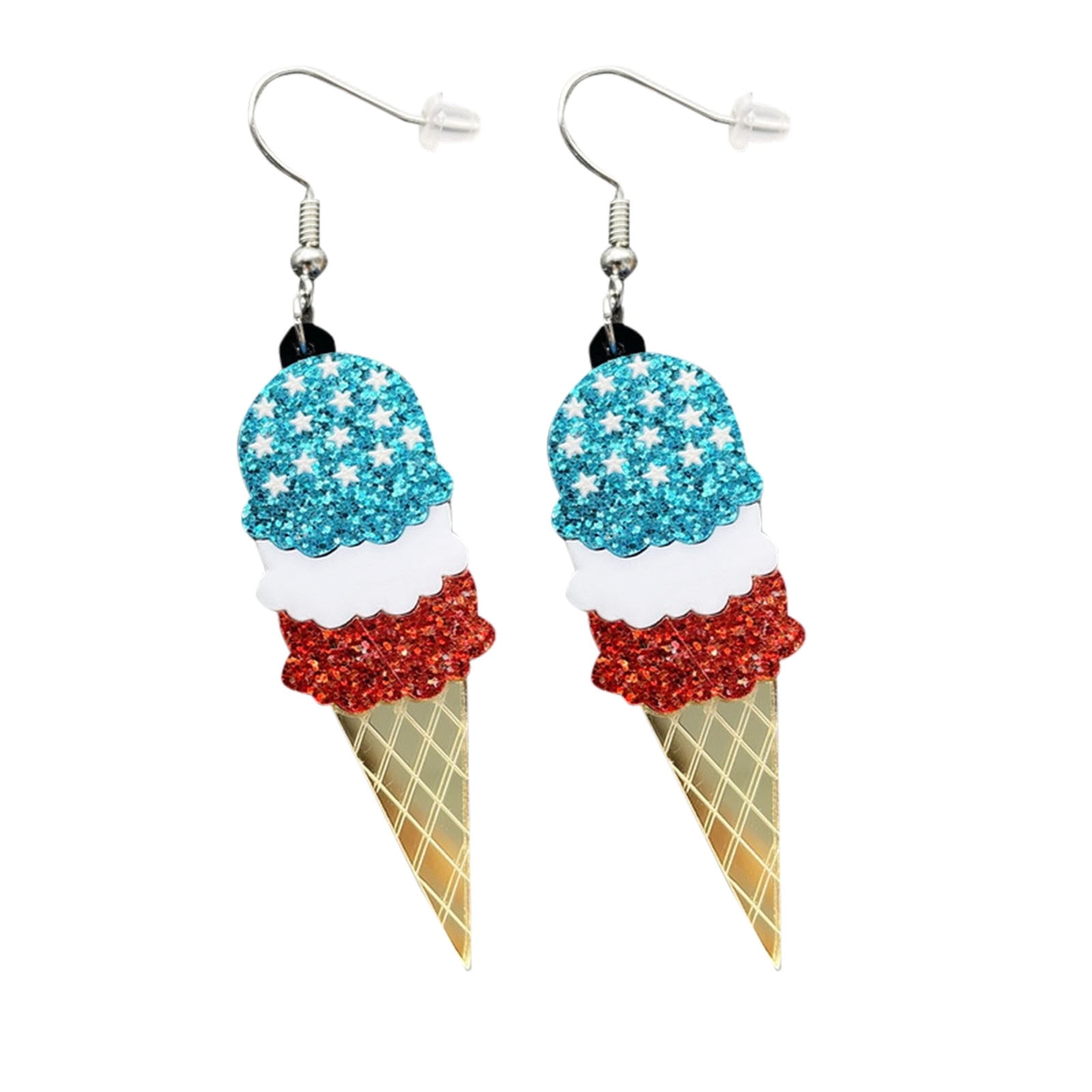 BKBP Five Pointed Star Popsicle Ice Cream Earrings American ...
