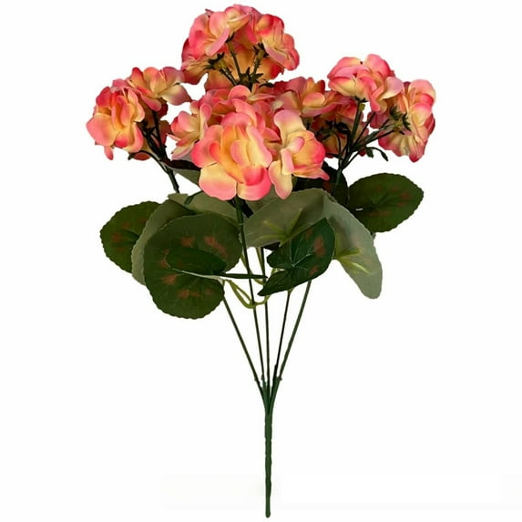 BKBP Geraniums Artificial Flowers Realistic for Outdoors Fake Geranium ...