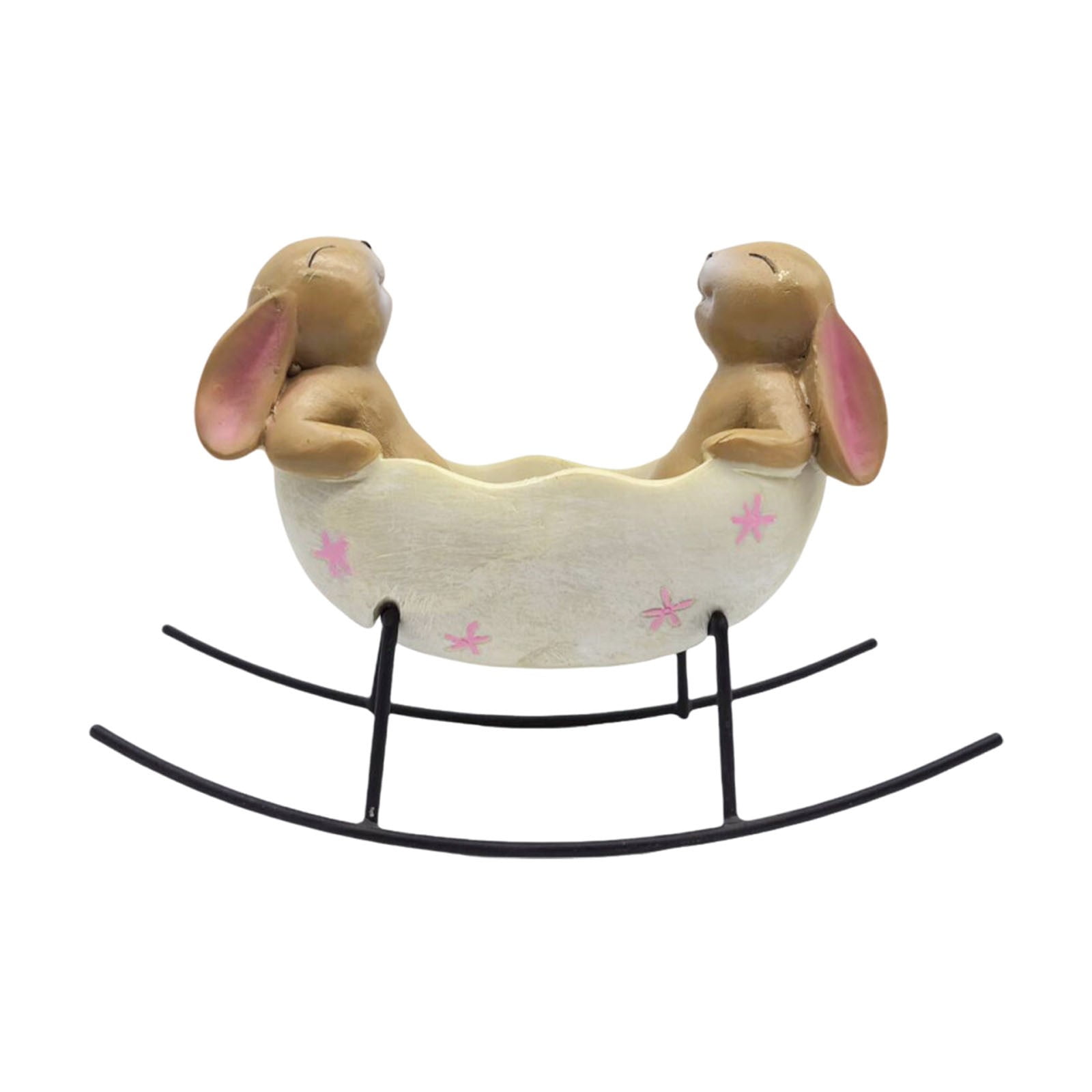 BKBP Laughing Bunny Rabbits Rocking in an Easter Egg Cradle Spring ...