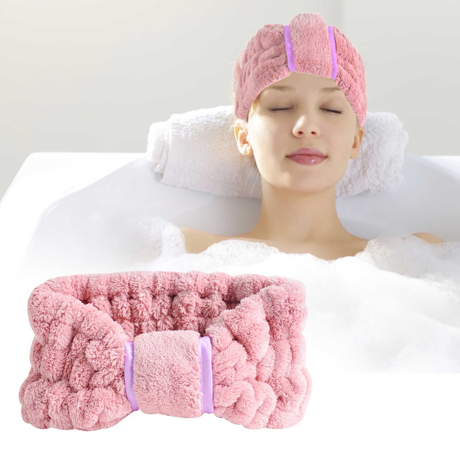 BKBP Microfiber Spa Facial Makeup Headbands Elastic Terry Cloth Head ...