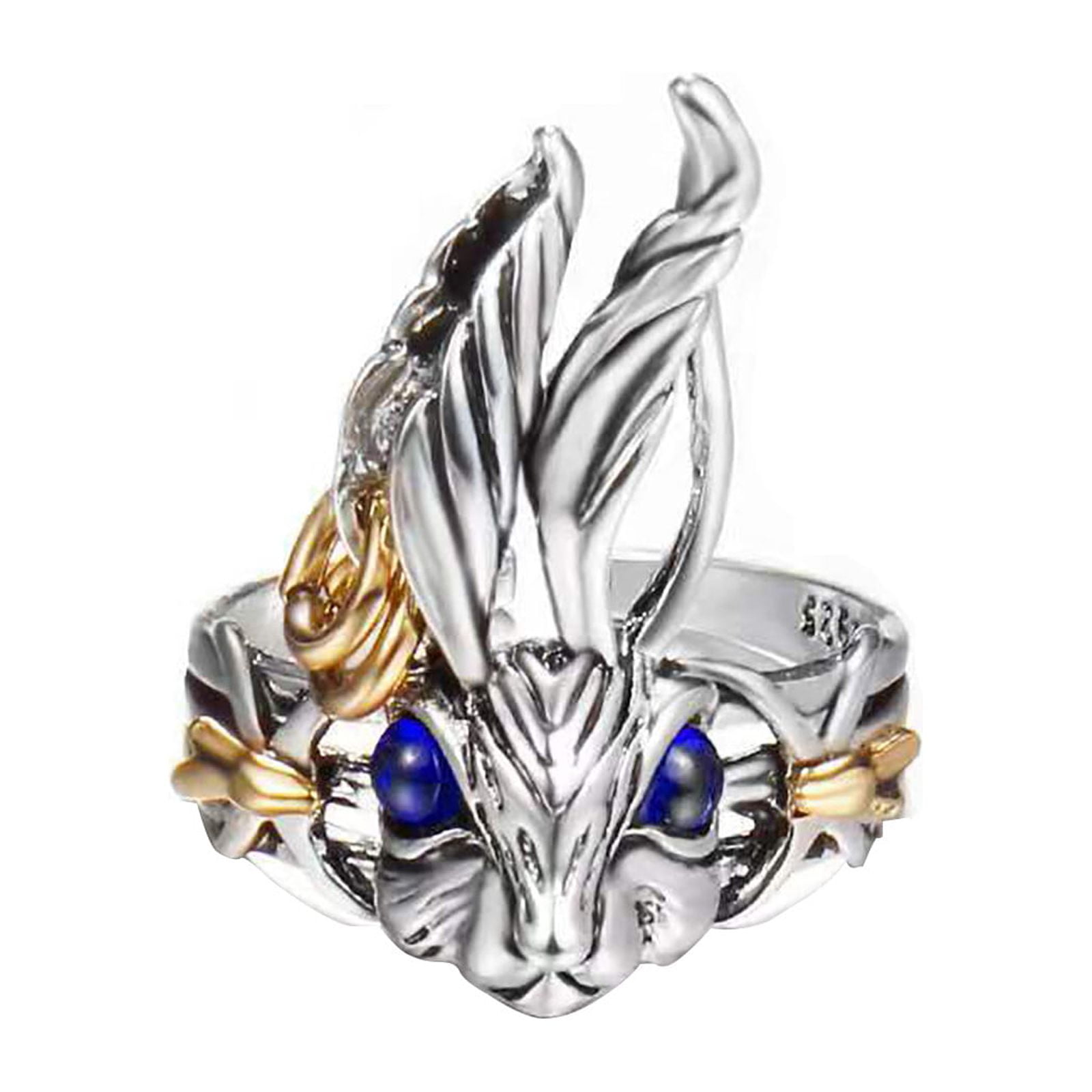 BKBP Mysterious Rabbit Ring Open Ring Cute Open Birthday Ring ...
