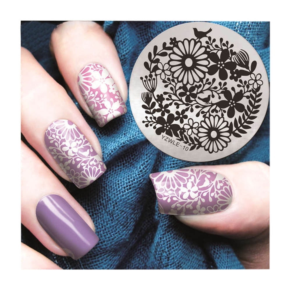 BKBP Nail Stamping Plate Cute Stamp Plate for Nail Art Stamping Image ...