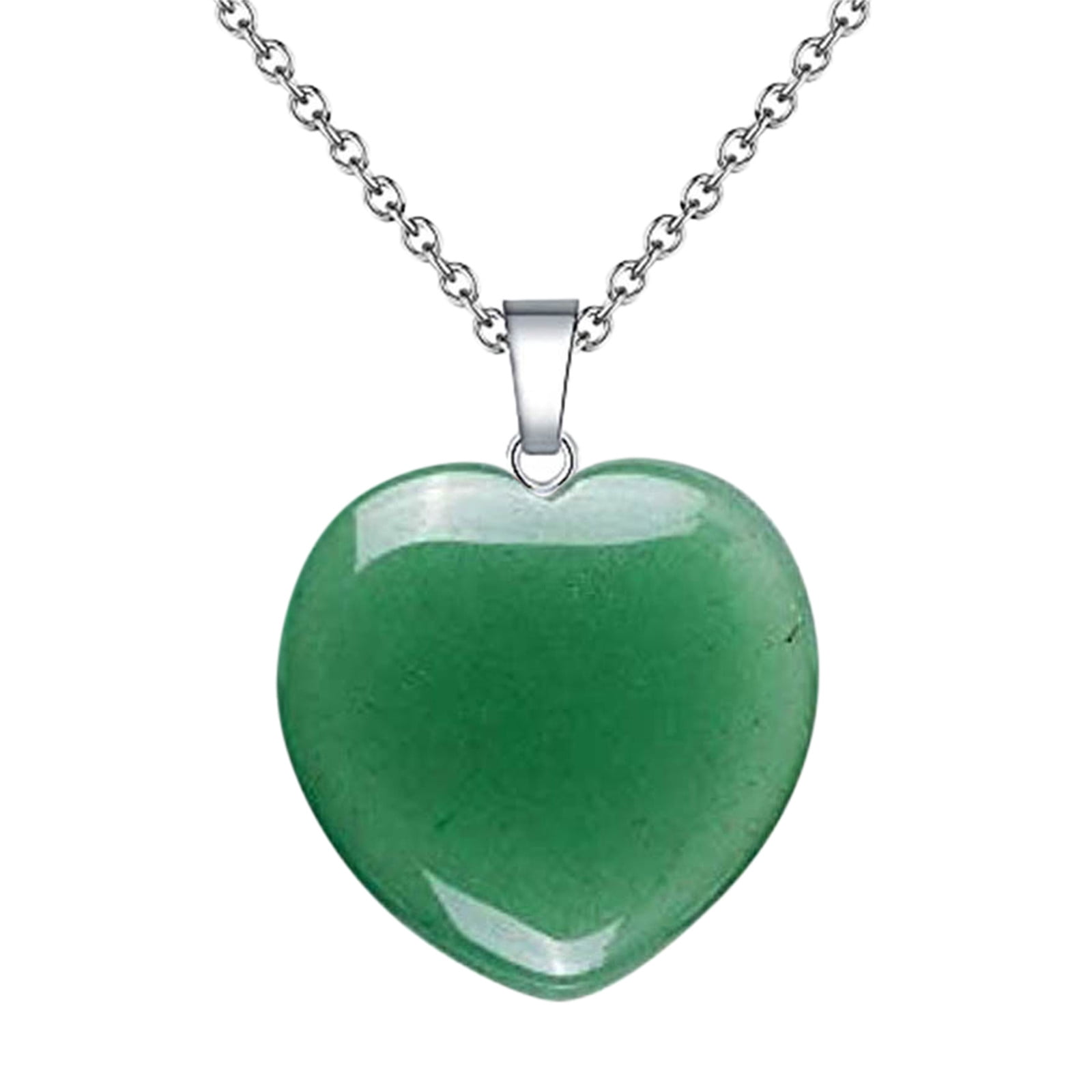 BKBP Natural Stone Crystal Amethyst Rose Quartz Love Pendant Powder ...