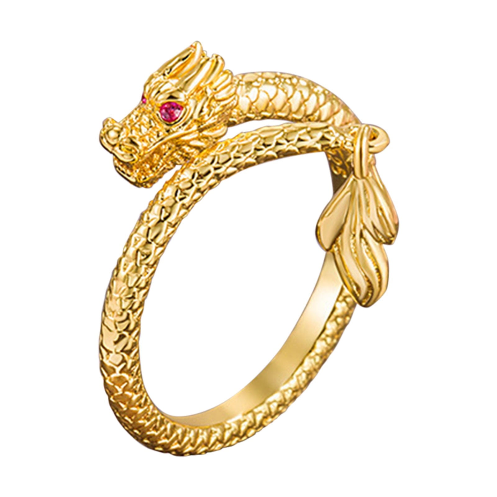 BKBP Pendulum Ring Dragon's Tail S925 Sterling Silver Open for Men ...