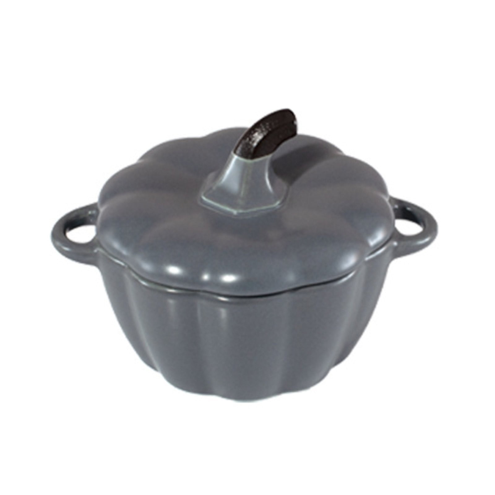 BKBP Pumpkin Bowl Set with Lid and Handle, Ceramic Ramekins for Baking ...