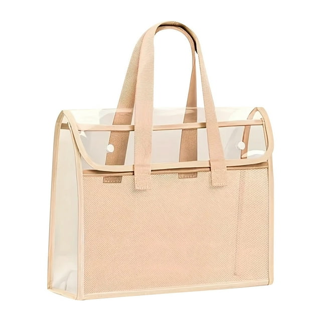 BKBP Thickened Large Capacity Book Bag - Visible File Storage Organizer ...