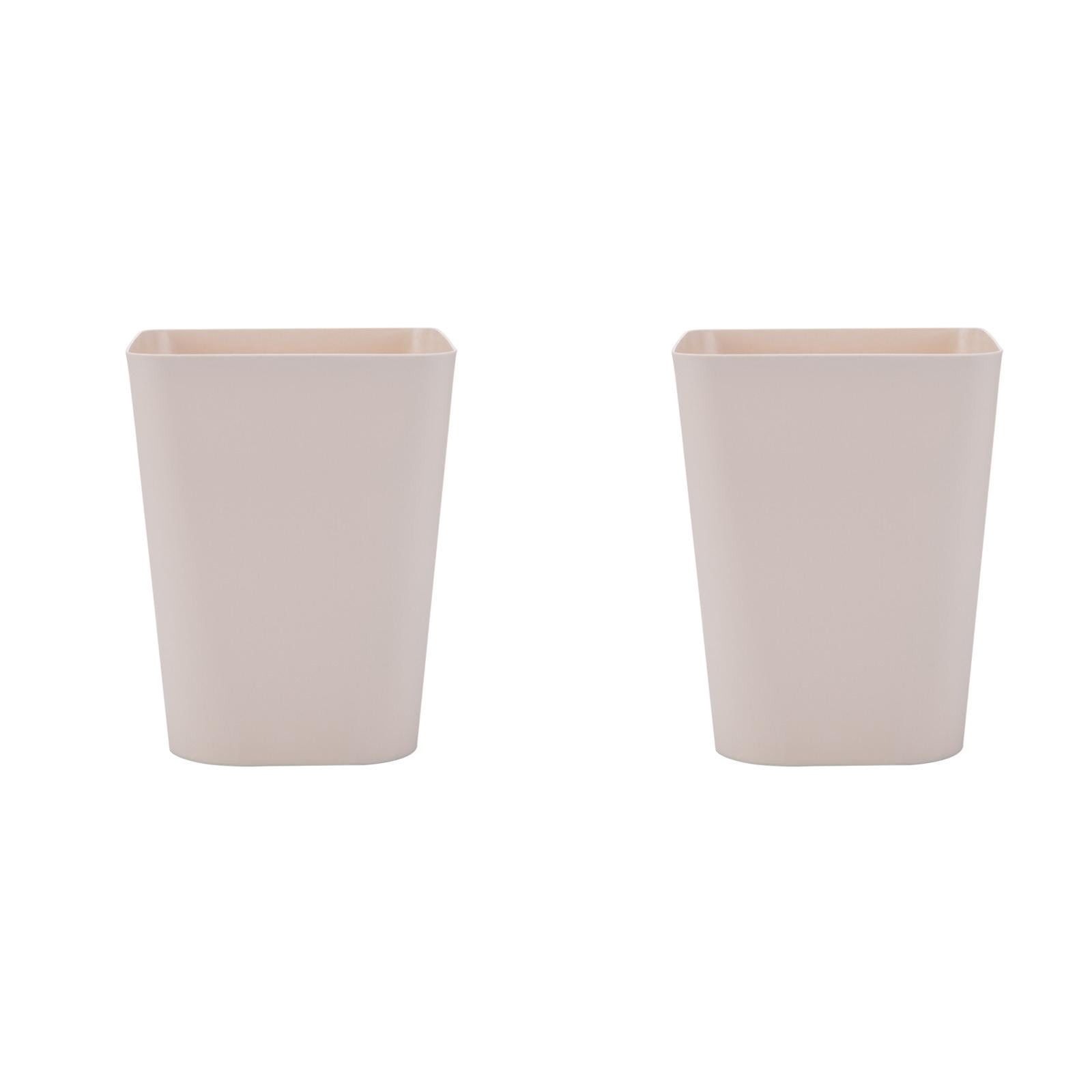 BKBP Trash Can, Small Trash Can for Bathroom, Square Trash Bin ...