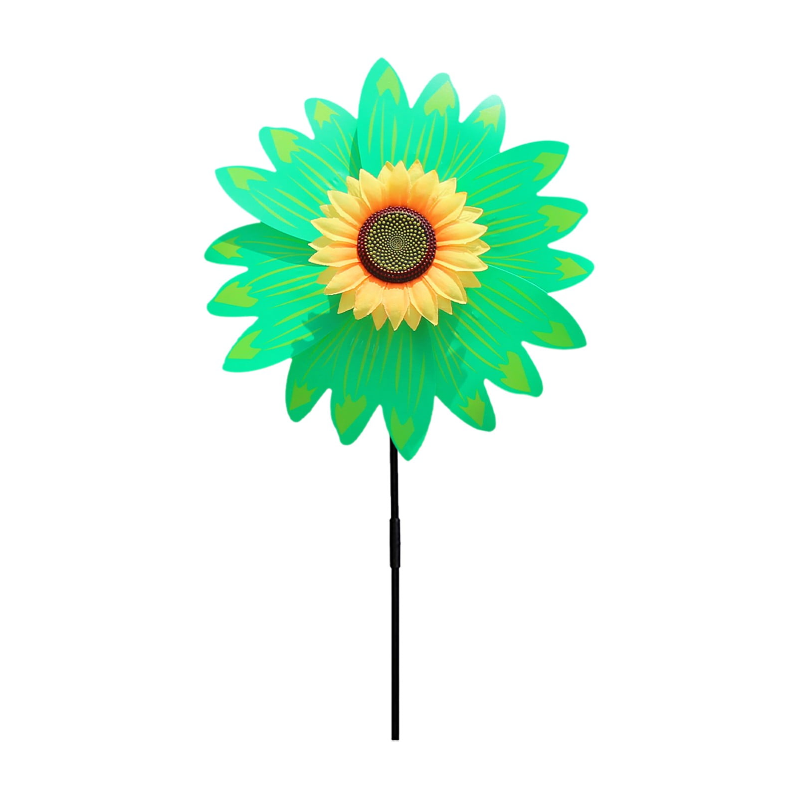 BKBP UV-Resistant Sunflower Windmill Spinners - Colorful Plastic Wind ...