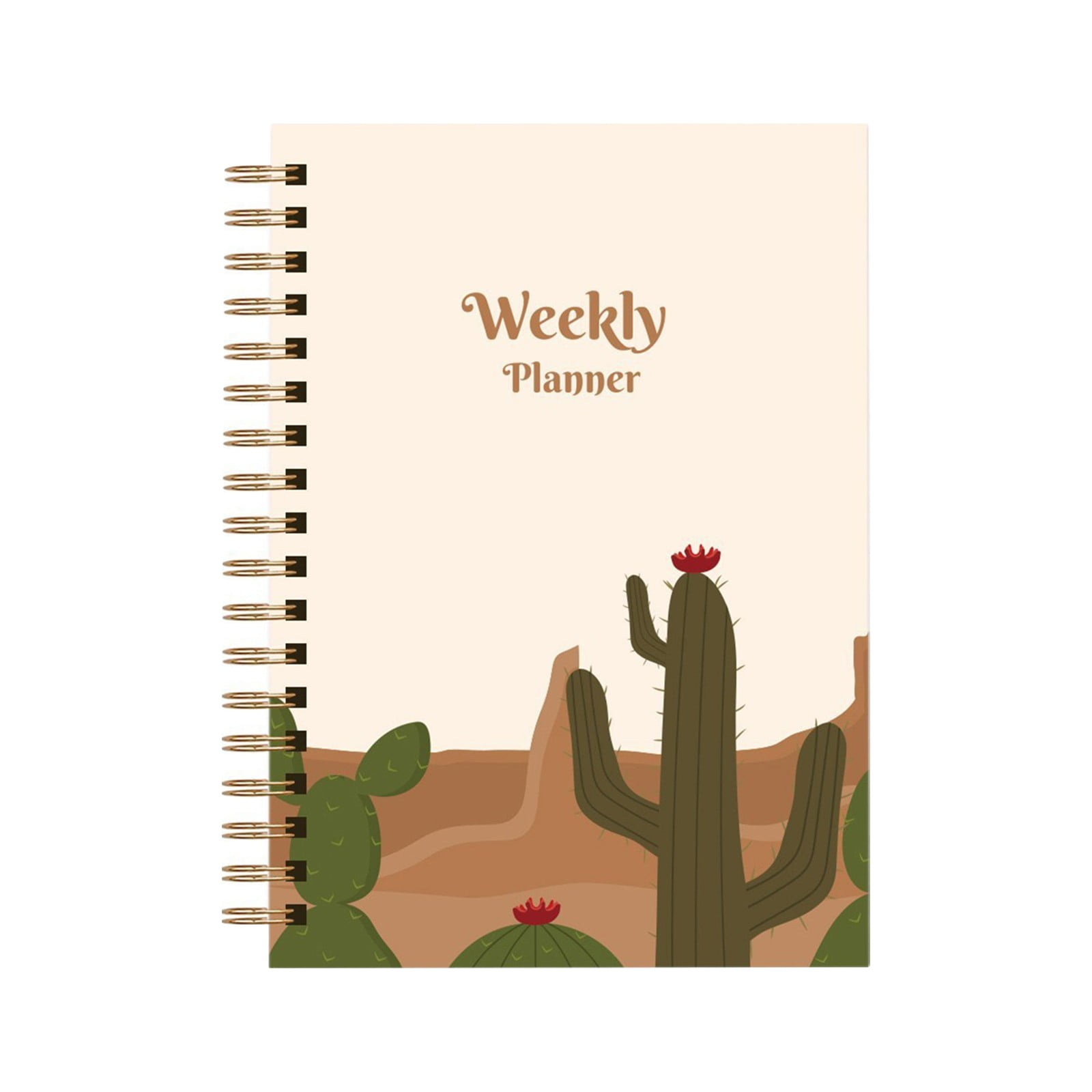 BKBP Undated A5 Weekly Planner Notebook 5.7x8.0 Inch Format ...