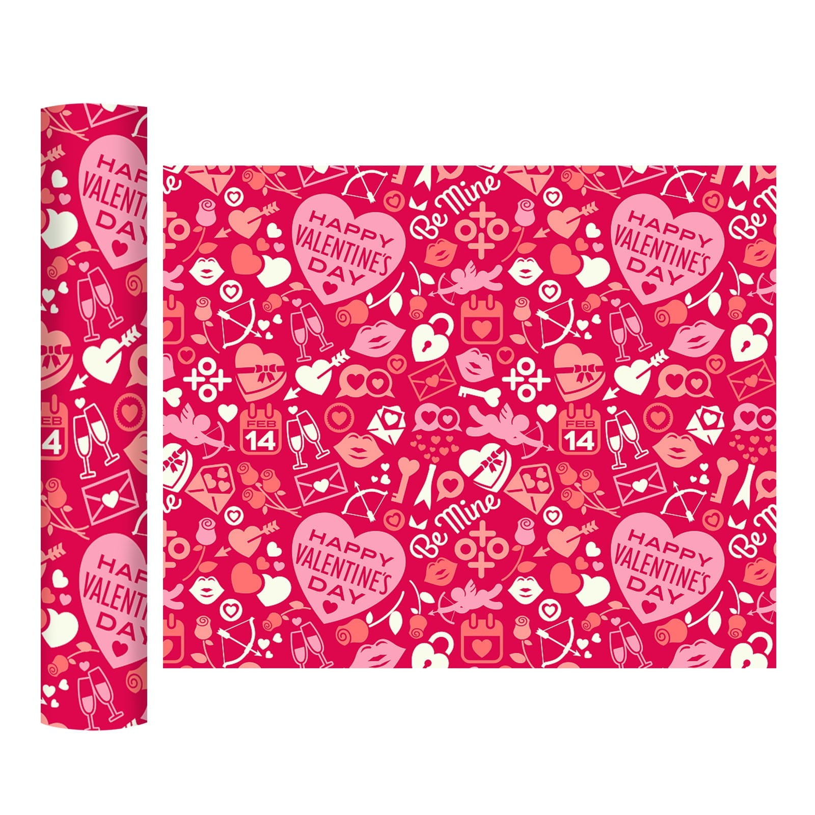 BKBP Valentine's Day Iron on Transfers Decals Cute Hearts Patches ...
