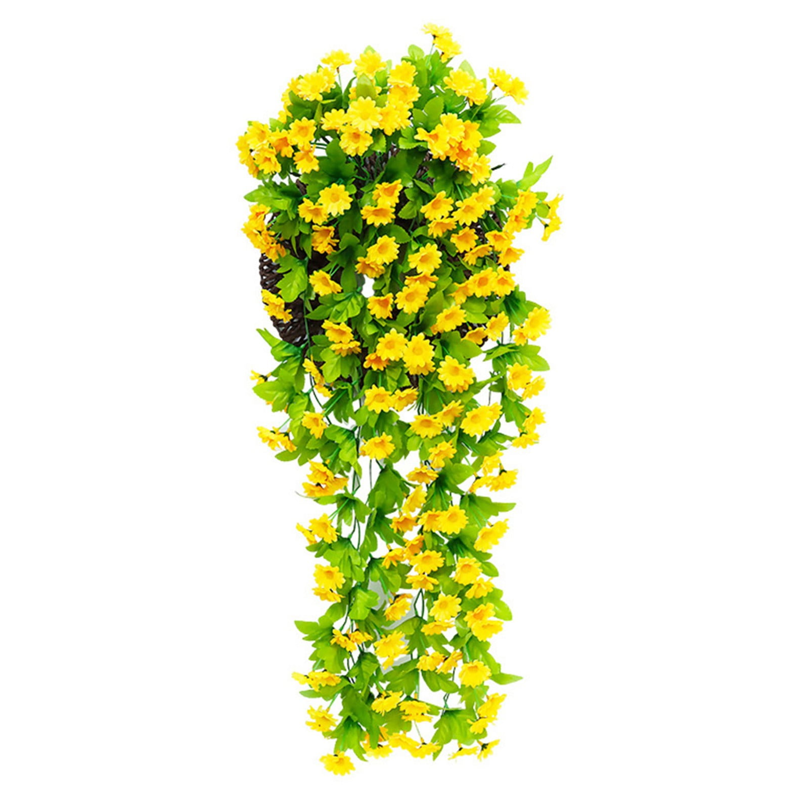 BKBP Violet Hanging Flowers Artificial Decor, Petal Silk Violet ...