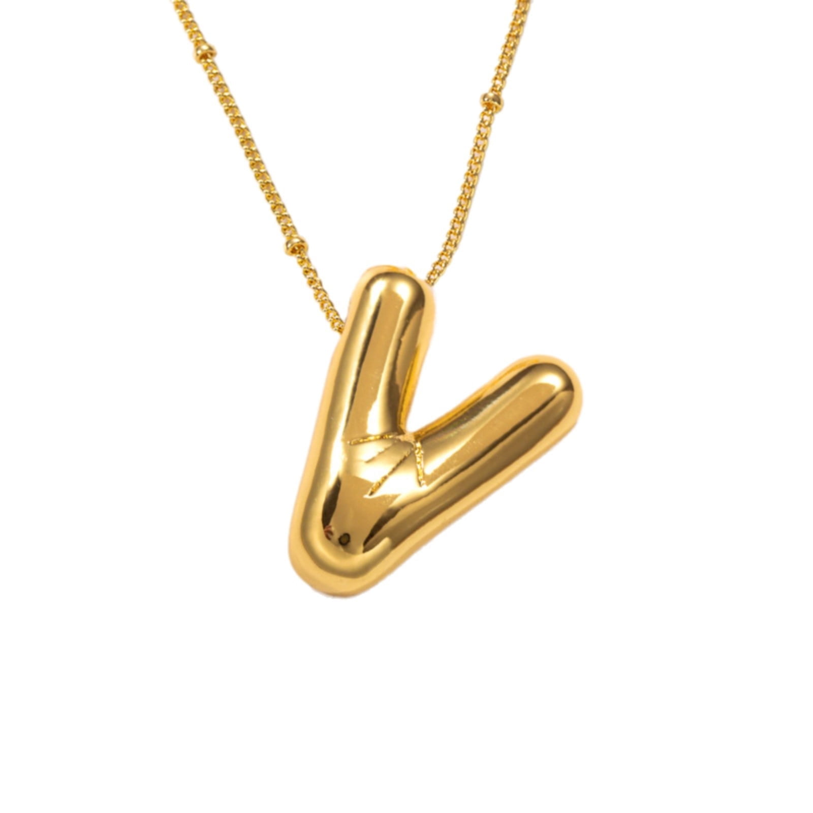 BKBP a Z Ins Style 18K Gold Stainless Steel Titanium 26 English Letters ...