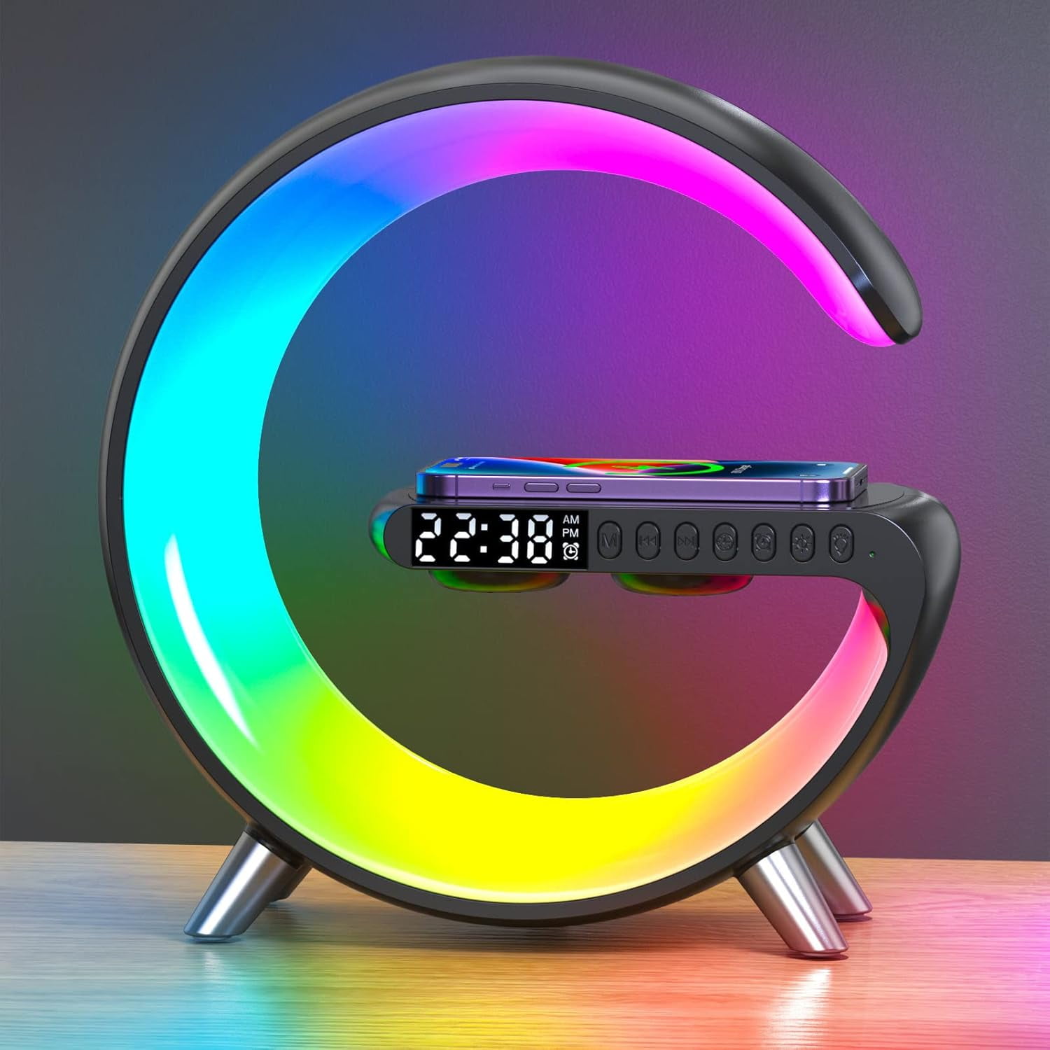 BKDRL Bluetooth Speaker Wireless Charger with Portable Small Mini ...