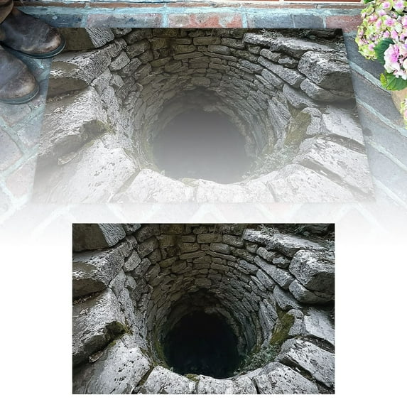 BKER Carpet Bottomless Hole Optical Ilusion Area Rug,3D Vortex Optical ...