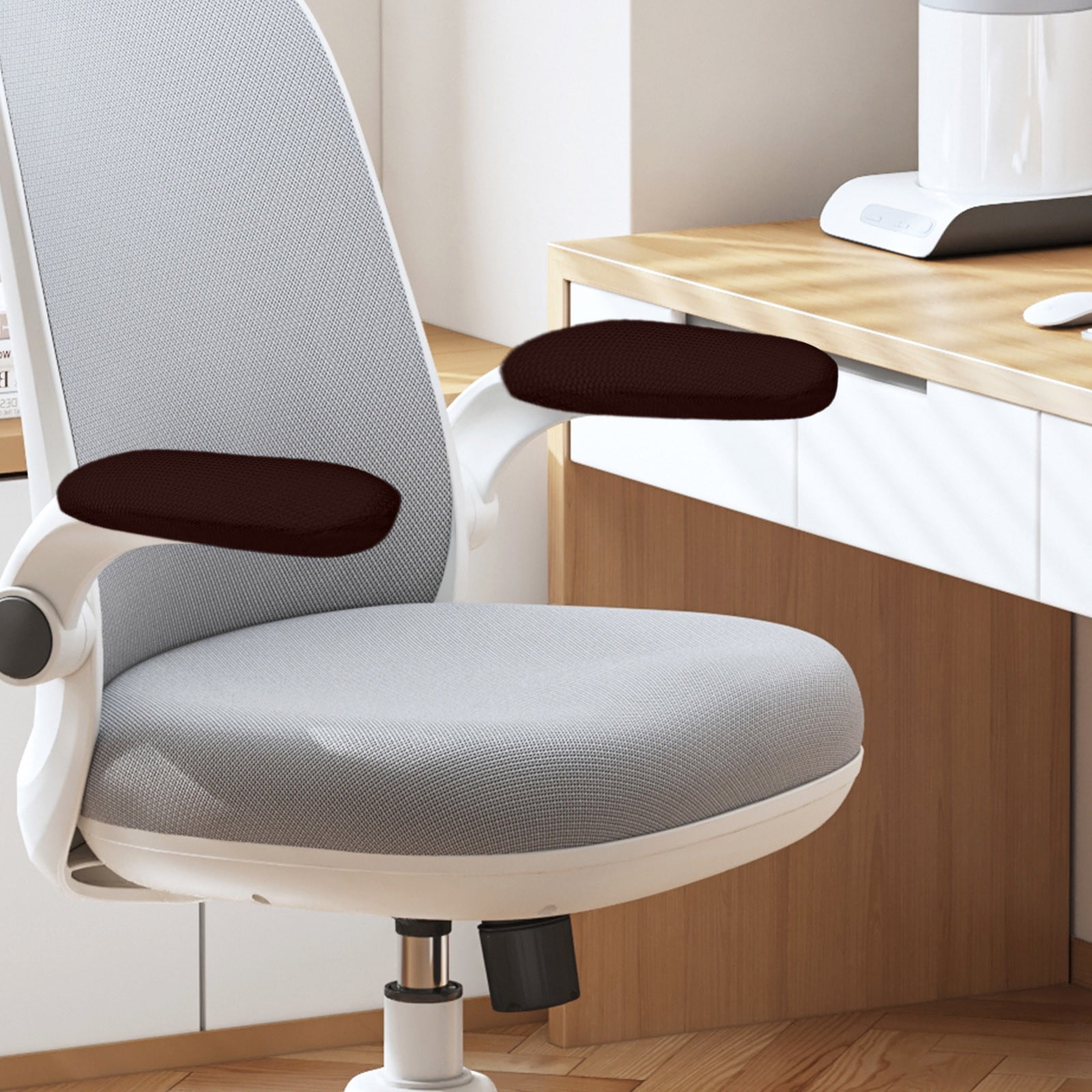 BKER Ergonomic Chair Armrest Covers Set Of 2 Durable Stretchable Fabric ...