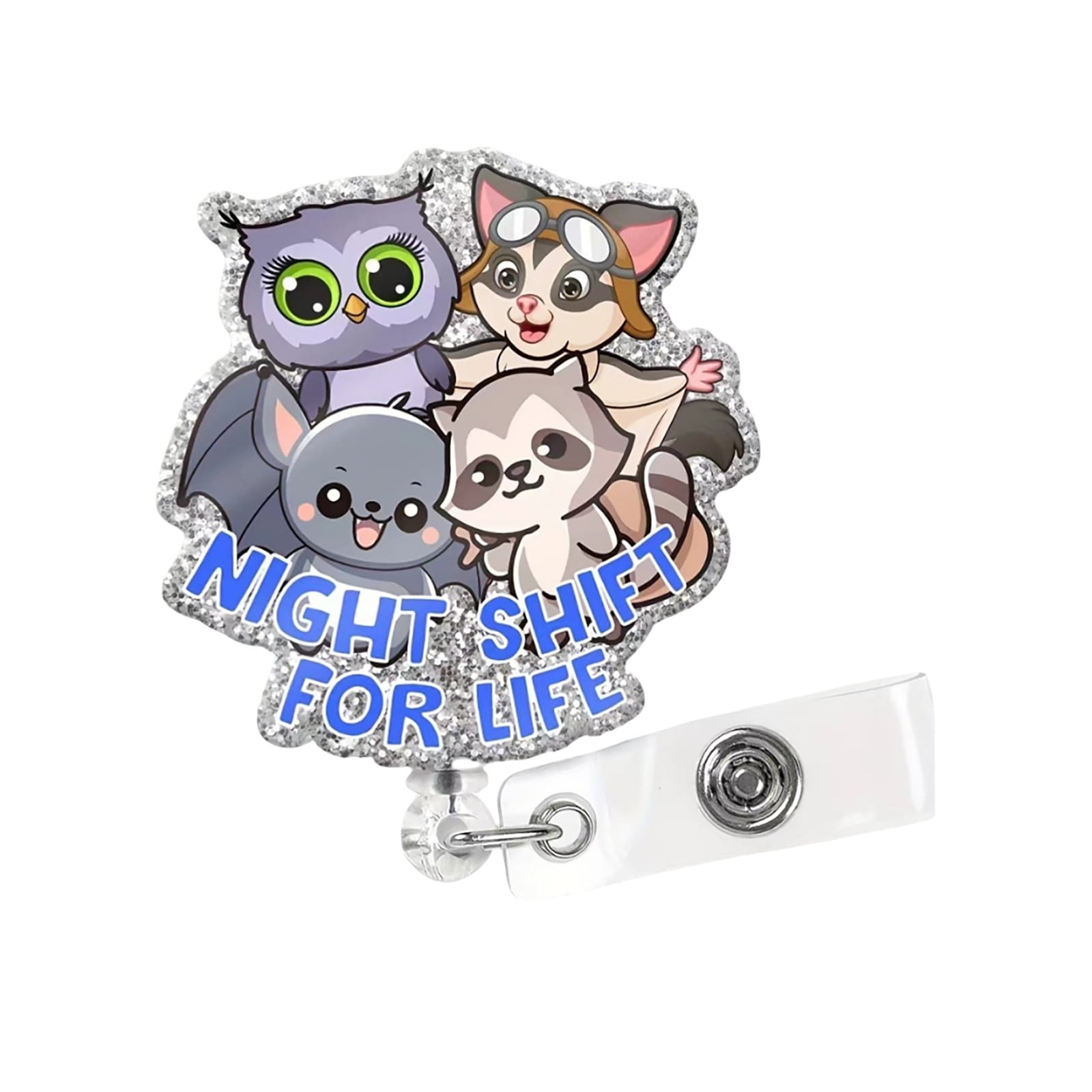 BKER Funny And Cute Badge Reel With Clip Closure For Doctors Teachers ...